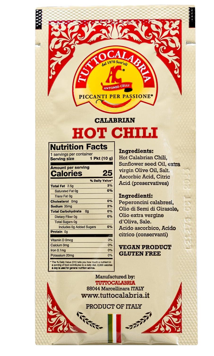 TuttoCalabria Crushed Calabrian Chili Pepper Paste Single Use Packets 0 ...