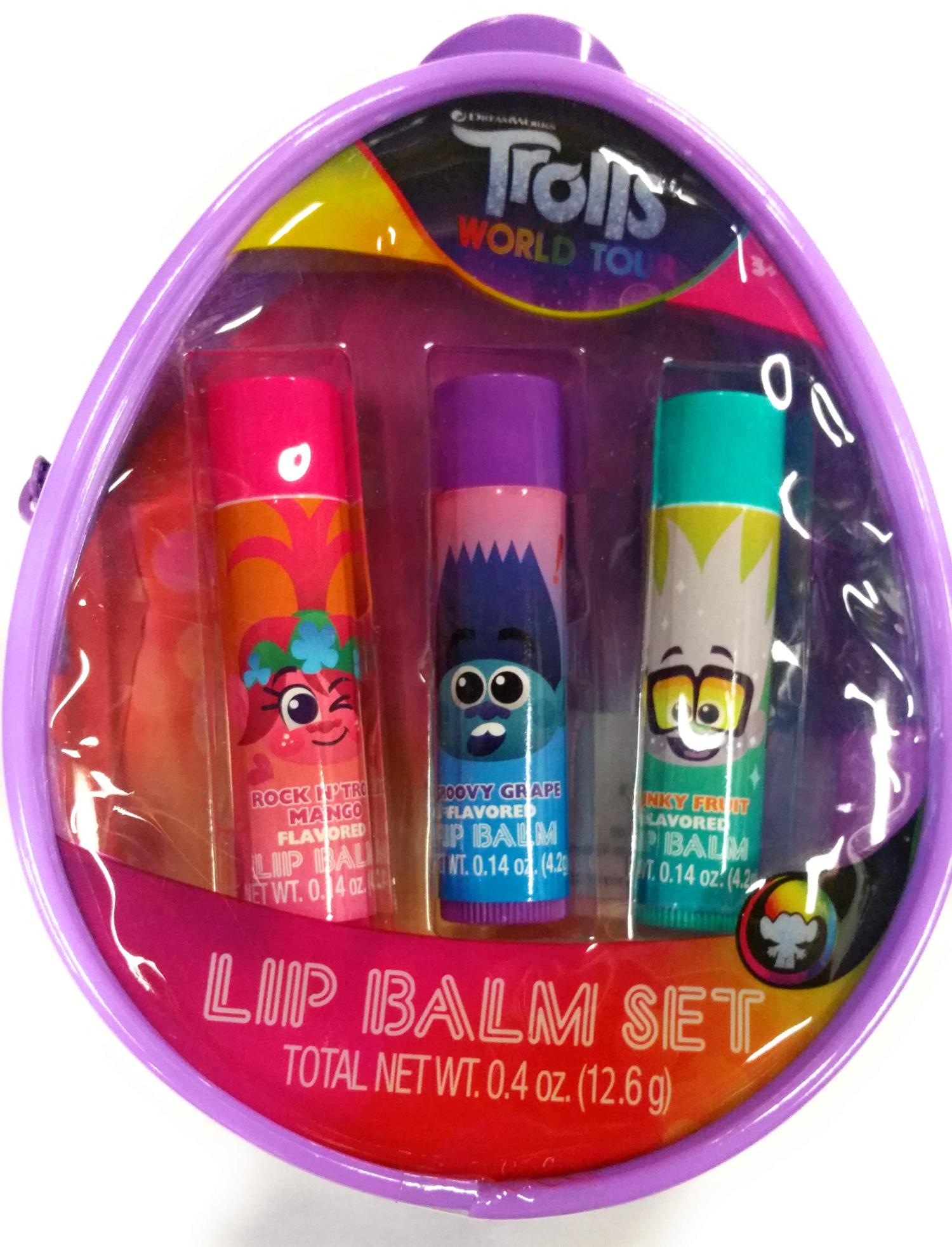 Trolls World Tour Lip Balm Set - Moisturizing Fun for Kids | Shop ...