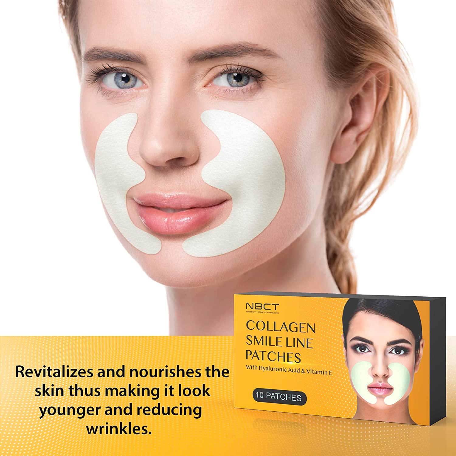 Smile Line Patches - Anti-Wrinkle Facial Strips - 5 Pairs ...