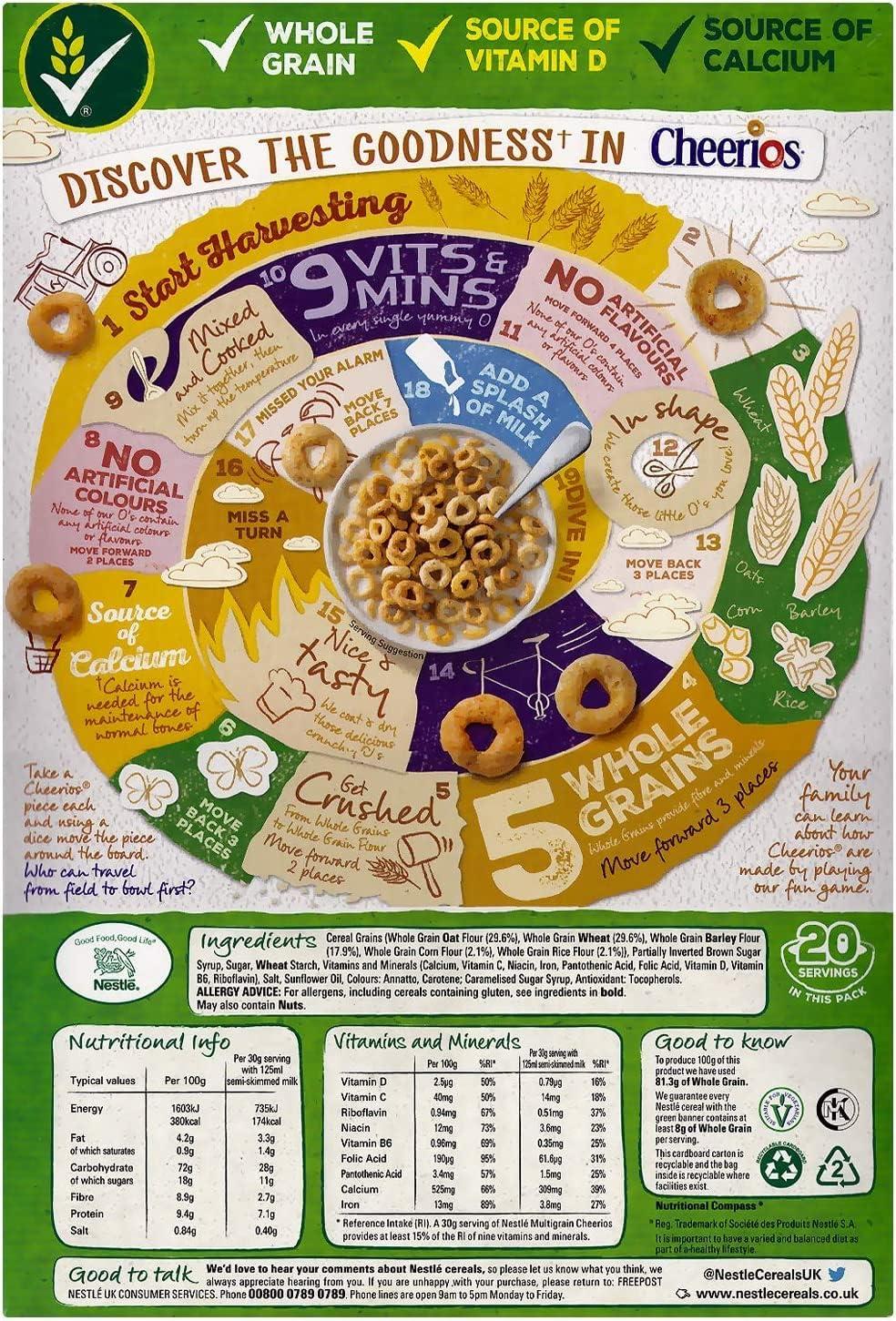 Cheerios Family Pack 2 x 600g Multigrain TOMIDEALS Edition | Breakfast ...