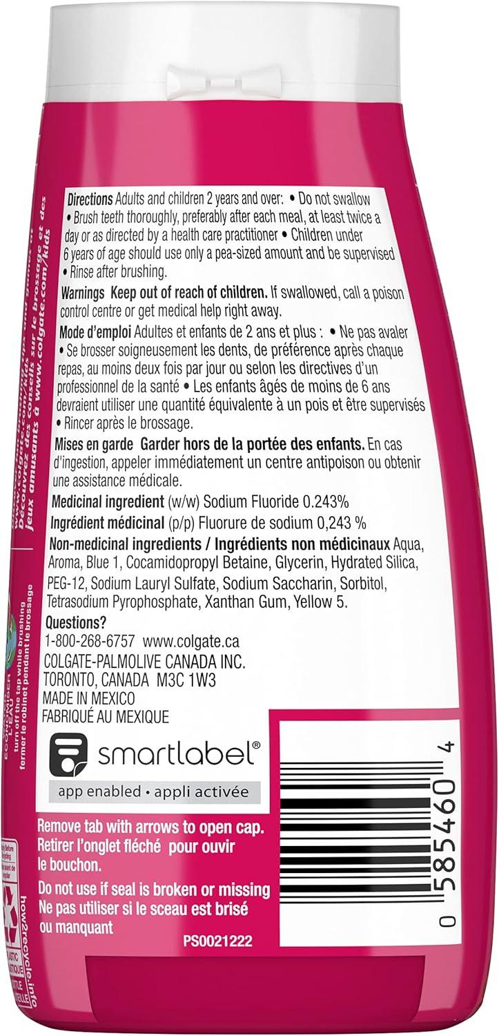 Colgate Anticavity Kids 2-In-1 Toothpaste and Mouthwash With Fluoride ...