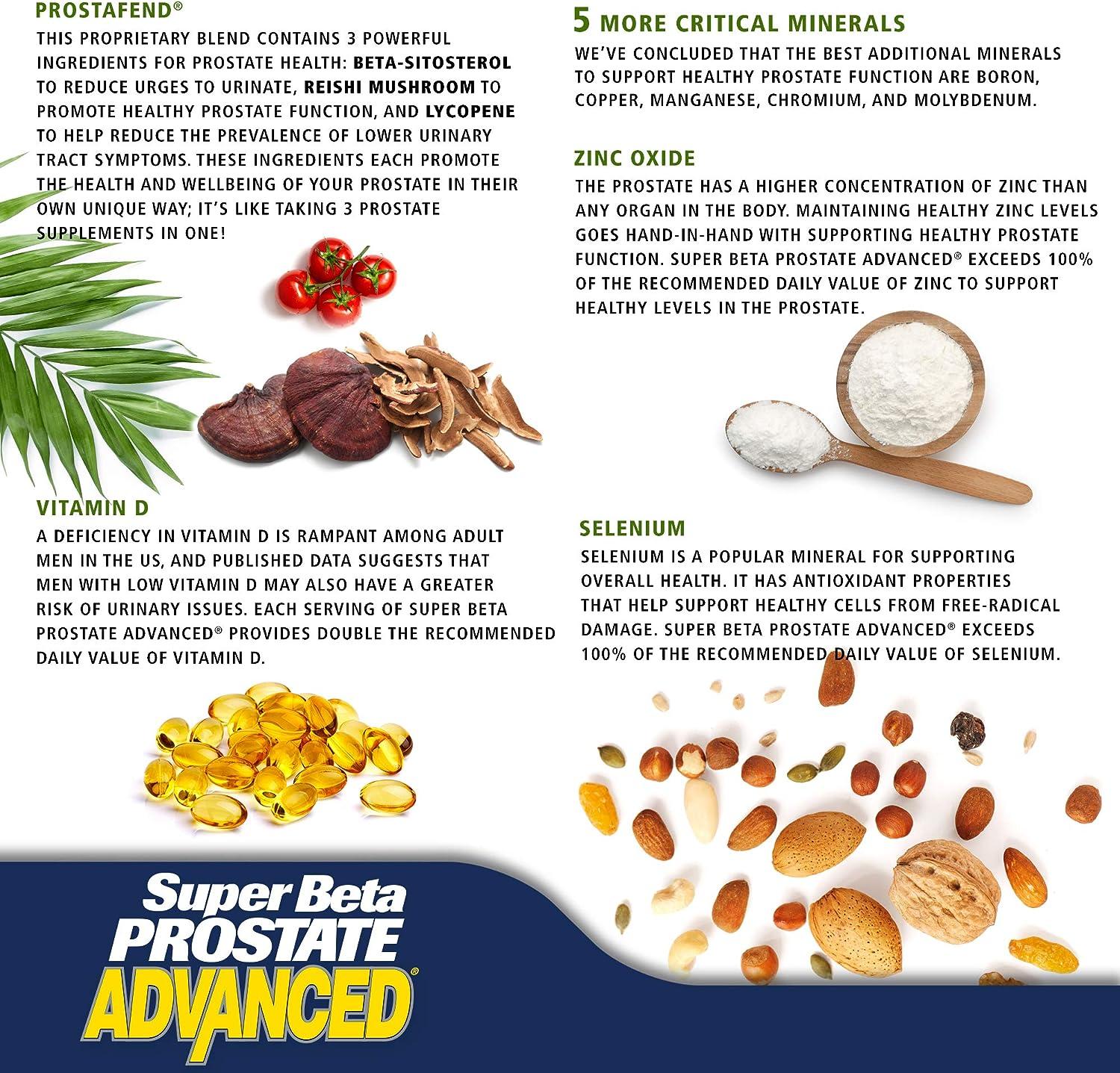 Super Beta Prostate Advanced - Promotes Sleep, Supports Bladder Health ...
