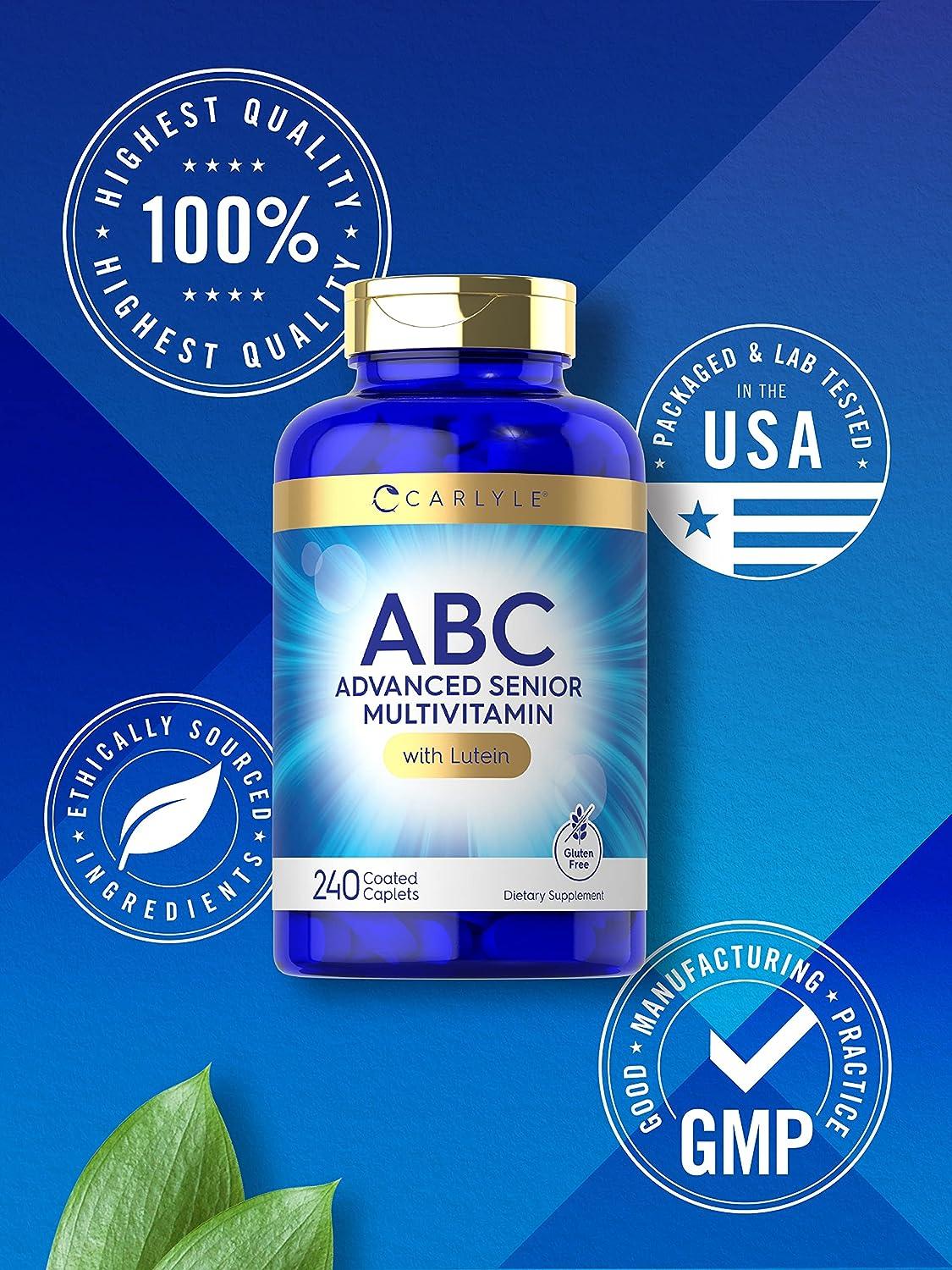 Carlyle Senior Multivitamin 240 Tablets with Lutein & Lycopene | ABC ...