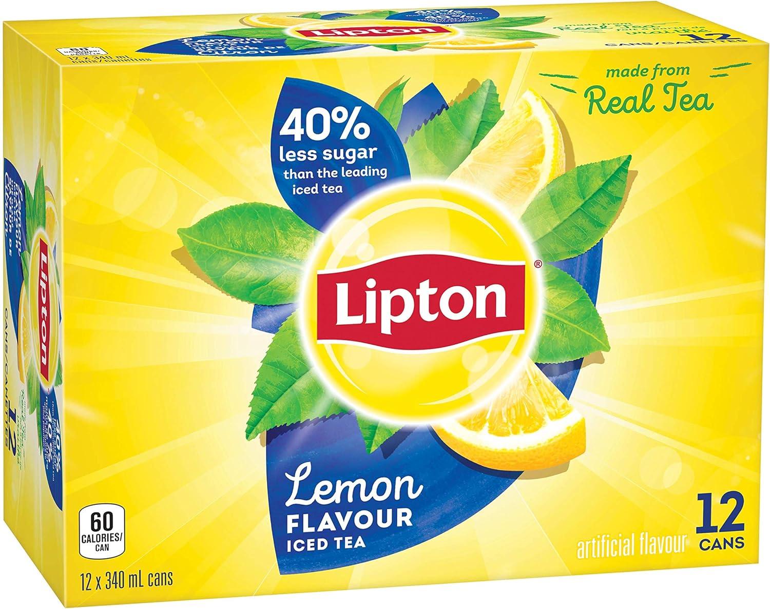 Lipton Lemon Iced Tea 340 ml Cans 12 Pack | Buy Now with Express ...