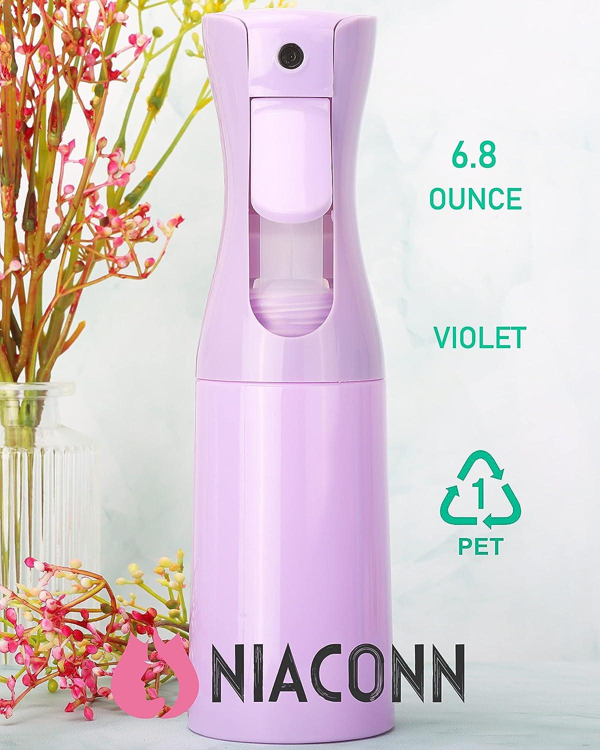 NIACONN 6.8oz Continuous Water Mister Spray Bottle - Ultra Fine Mist ...
