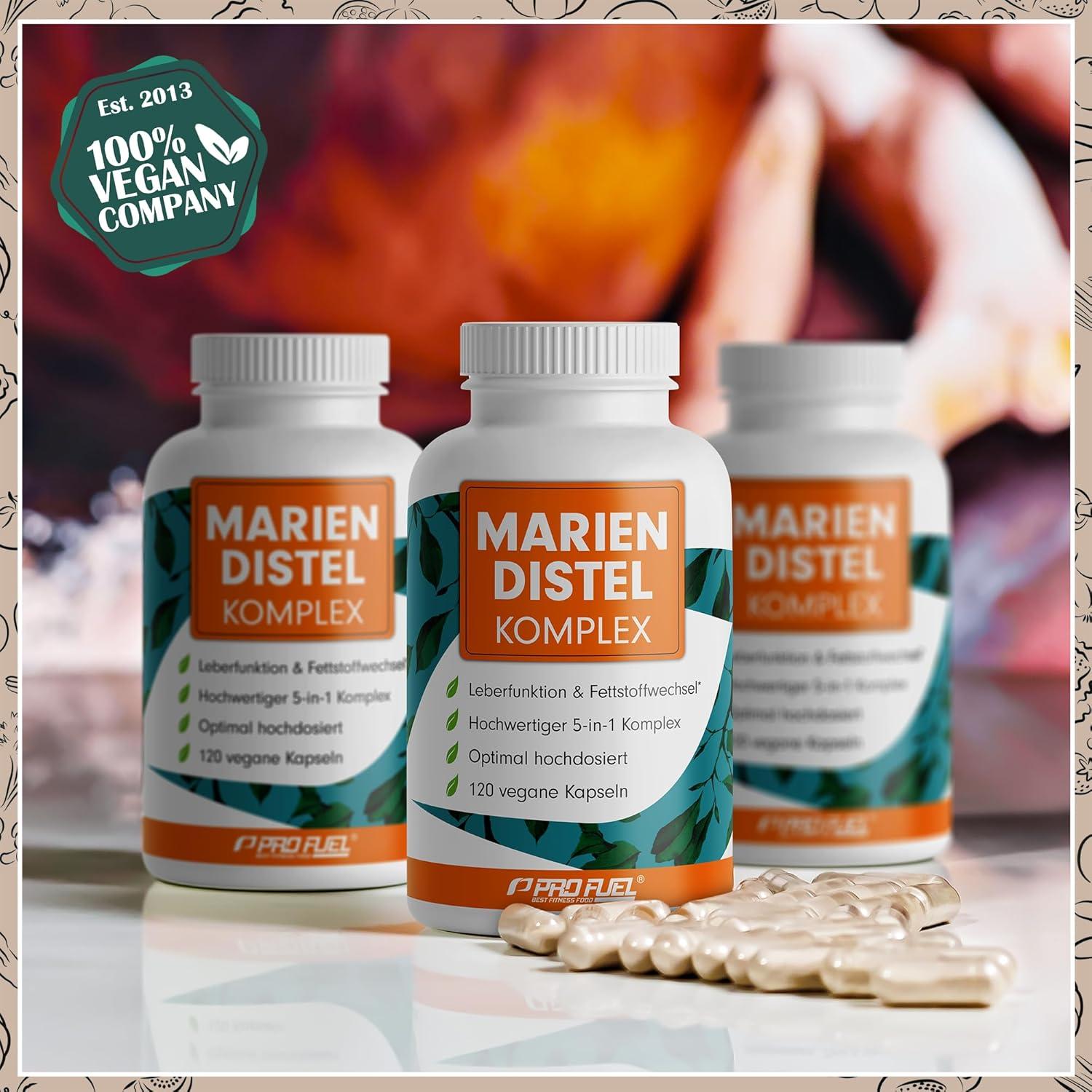 High-Dose Mary Thistle Capsules 120x | 5-Fold Complex for Liver ...