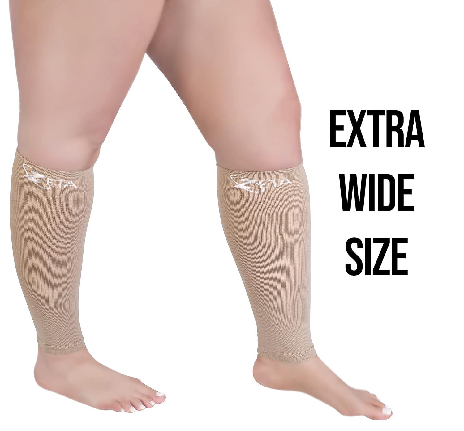 Zeta Wear Compression Stockings for Thick Calves - Calming Gradient ...