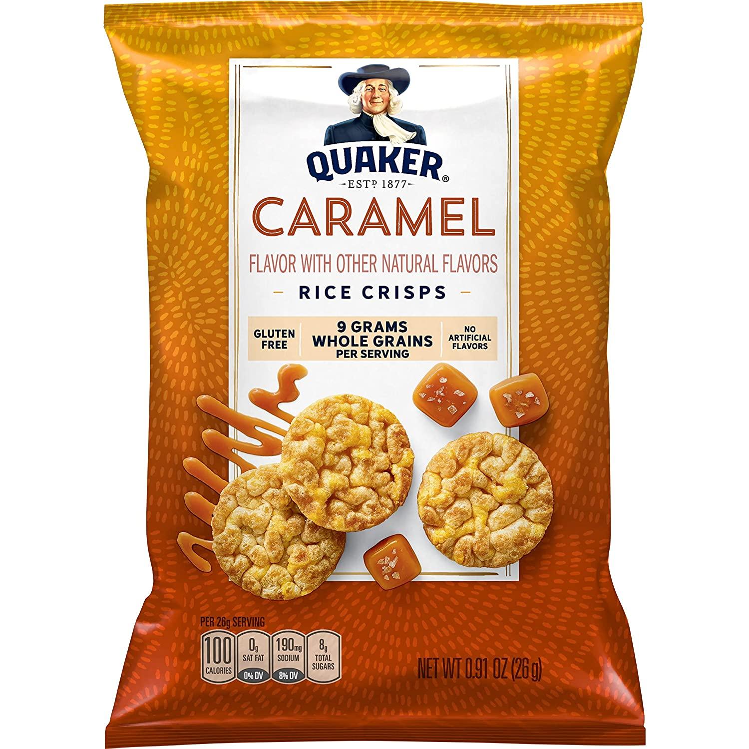 Quaker On-the-Go Snack Mix Variety Pack - Chewy Cereal Bars, Rice ...