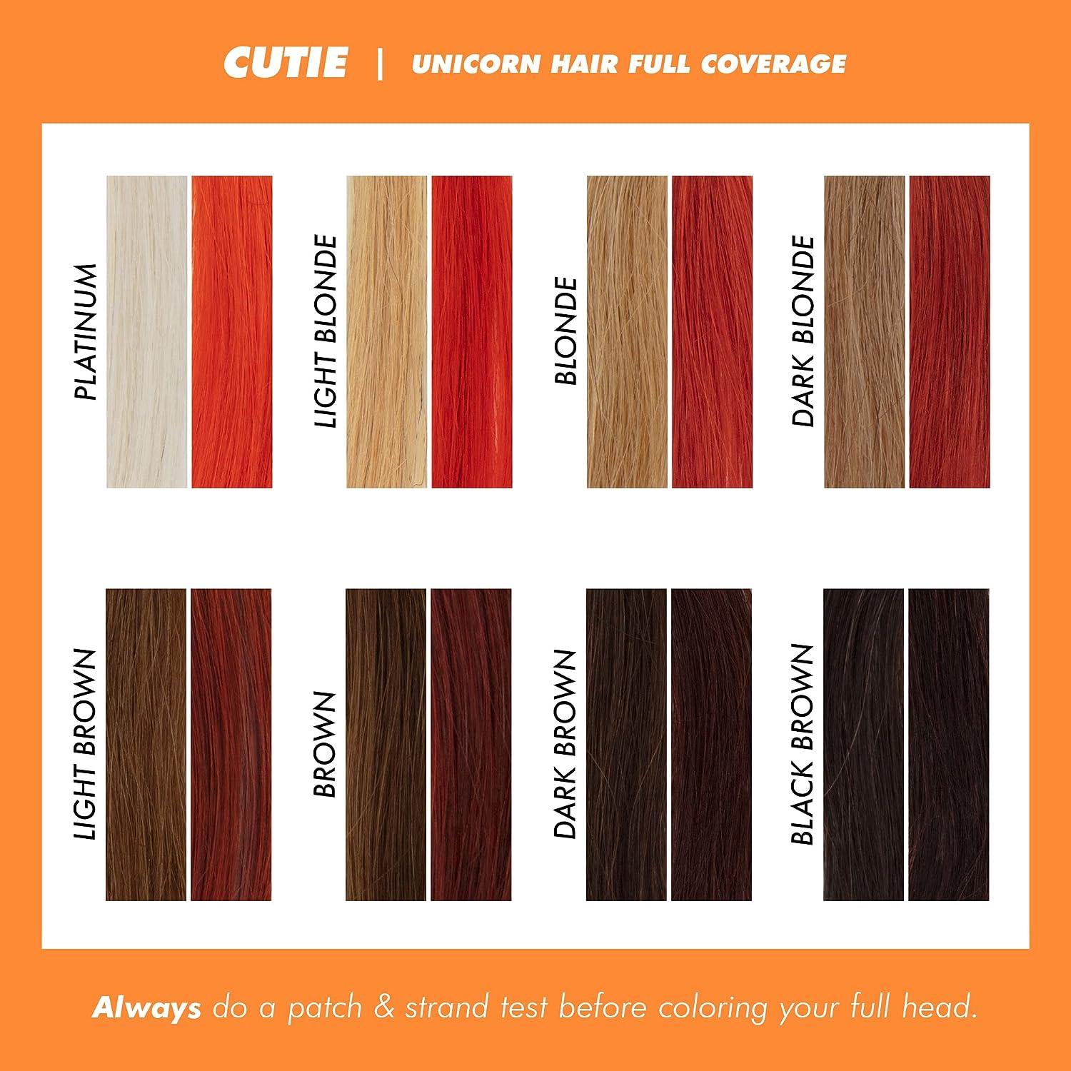 Orange Hair Color Chart