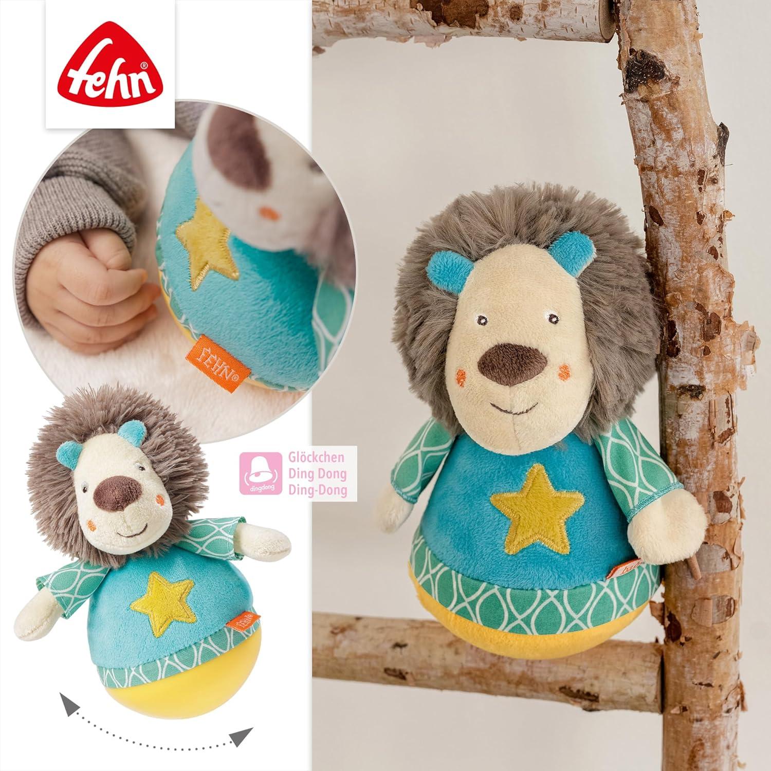 Fehn Baby Lion Motoric Toy - Soft Standing Figure for Babies 0+ Months ...