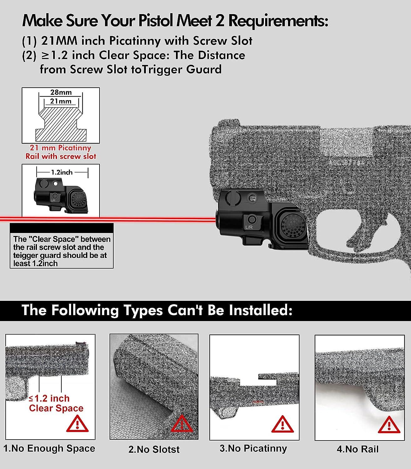 QR-Laser Green/Red/Blue Tactical Laser Sight | Rechargeable Compact Low ...