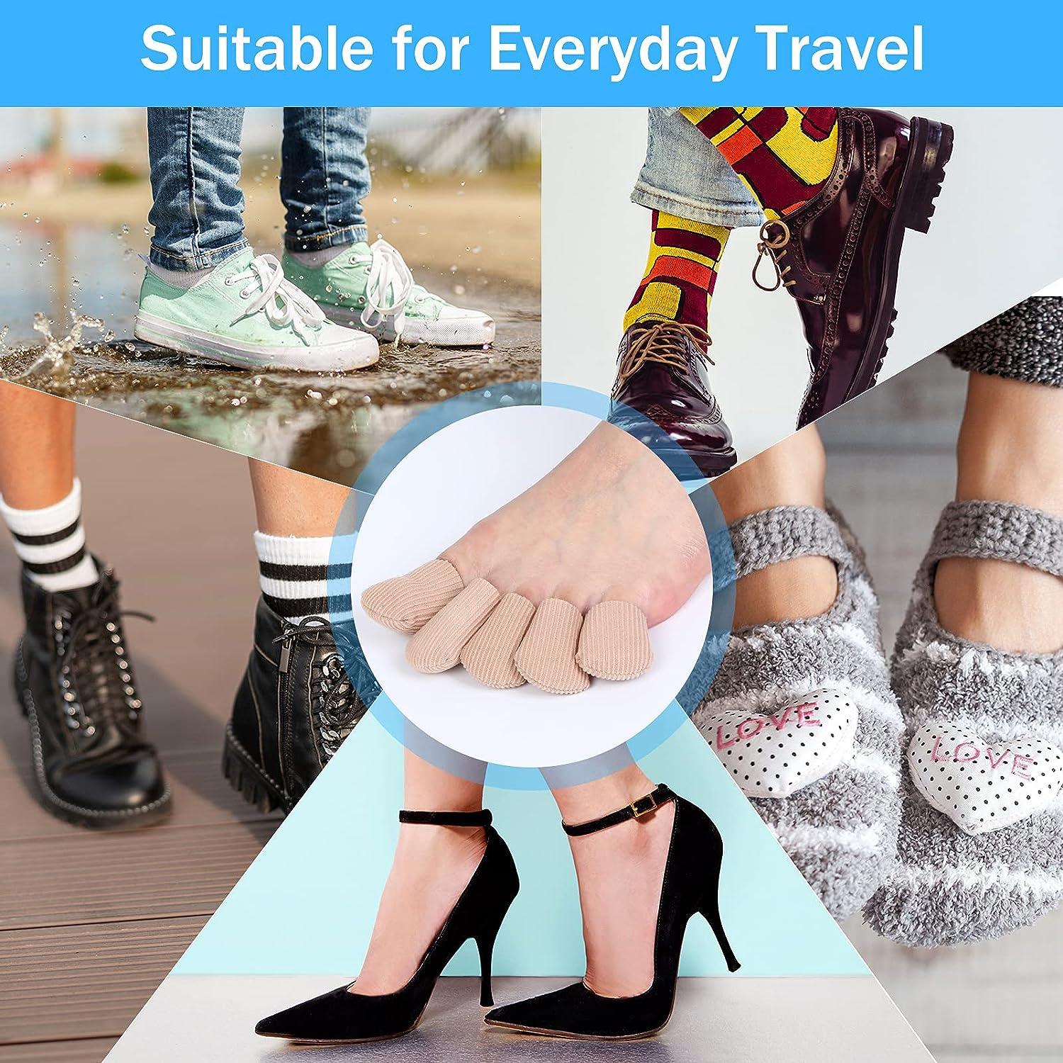 Gel Toe Caps Set - Toe Protectors Sleeves Bandages for Women - Prevent ...