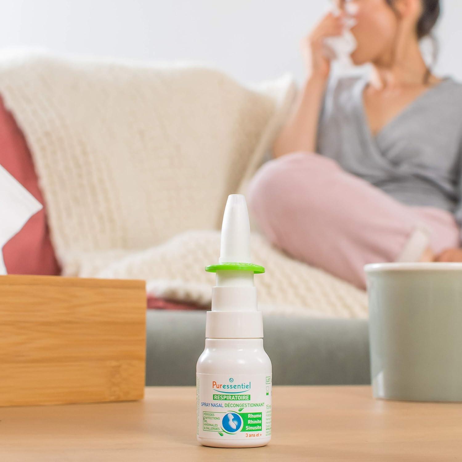 Puressentiel Respiratory Decongestant Nasal Spray - 0.51 oz Unisex Formula