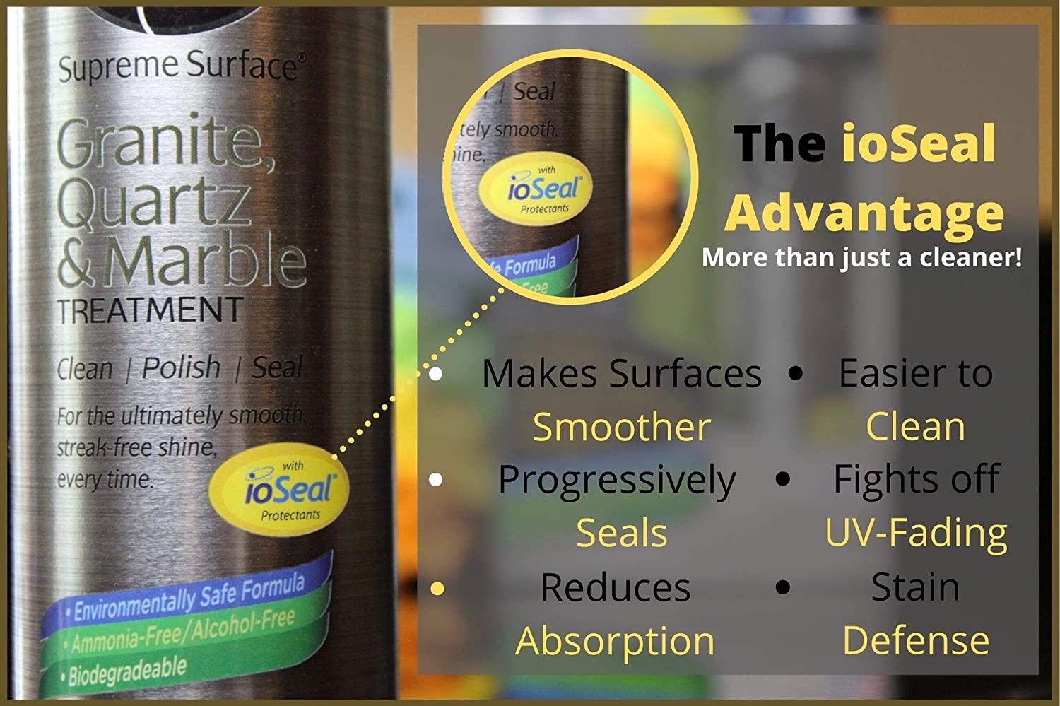 Supreme Surface Daily Stone Cleaner & Sealer Combo Kit - Granite ...