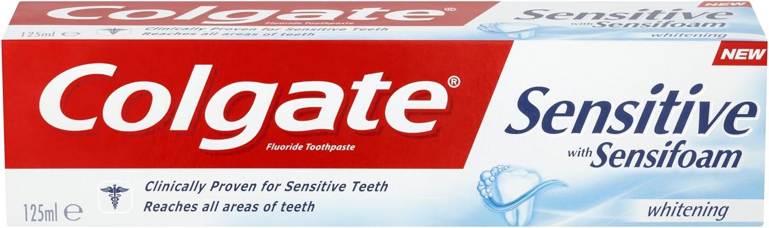 Colgate Sensitive Whitening Toothpaste with Sensifoam 125ml - Pack of 1 ...