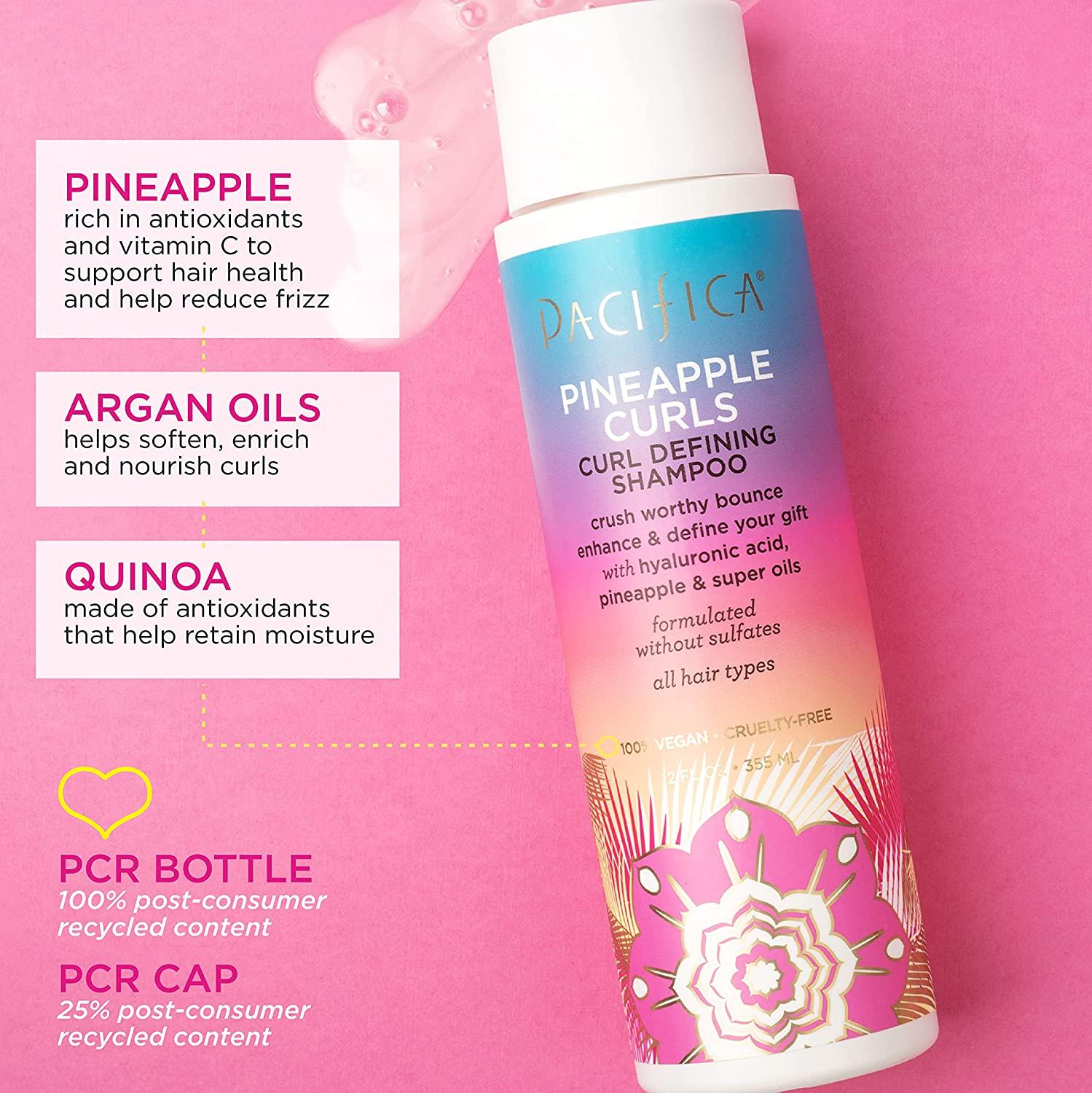 Pacifica Beauty Pineapple Curls Defining Shampoo & Conditioner Set for ...