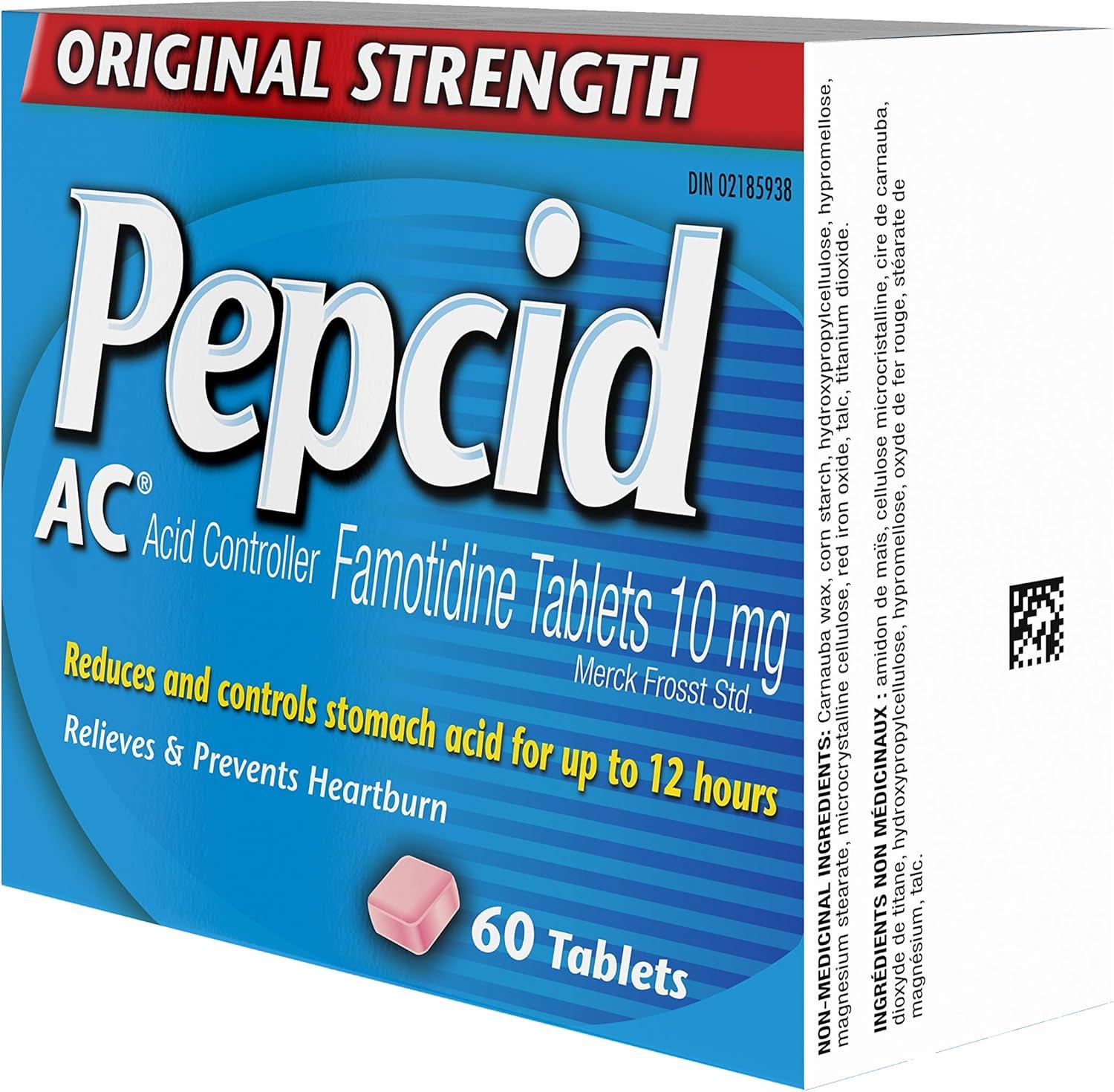 Pepcid Acid Controller Original Strength Tablets Acid Reducer for ...