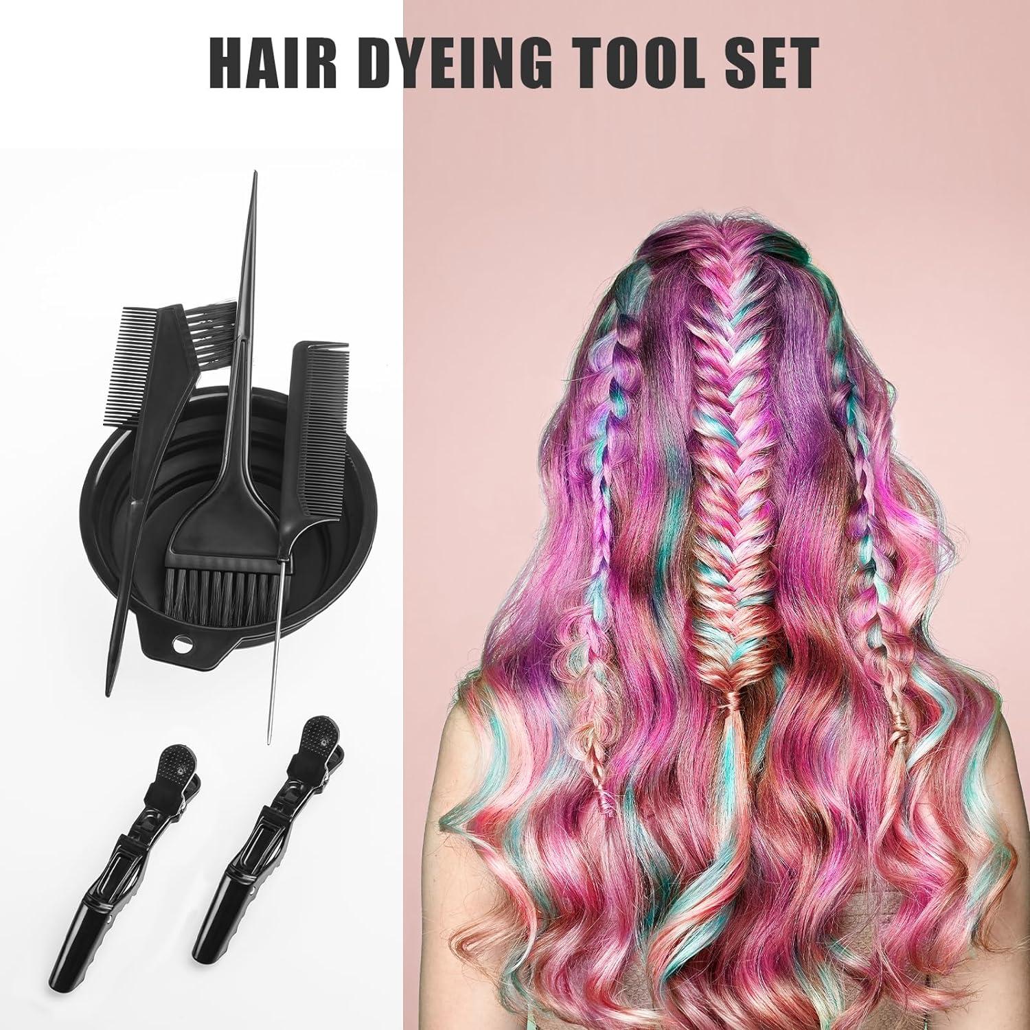Gezimetie 6PCS Hair Dye Kit - Professional Hair Coloring & Highlighting ...