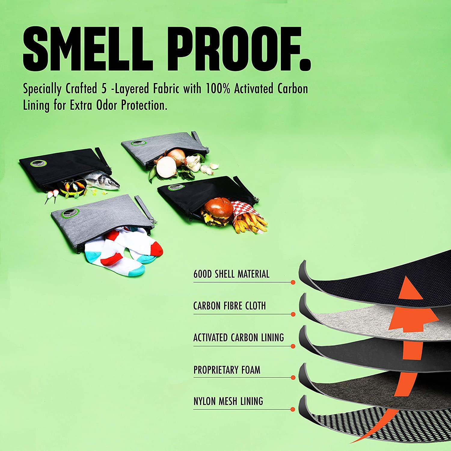 2022 Smell Proof Bag with Lock | Odor Proof Container 11x9 | Dog Tested ...