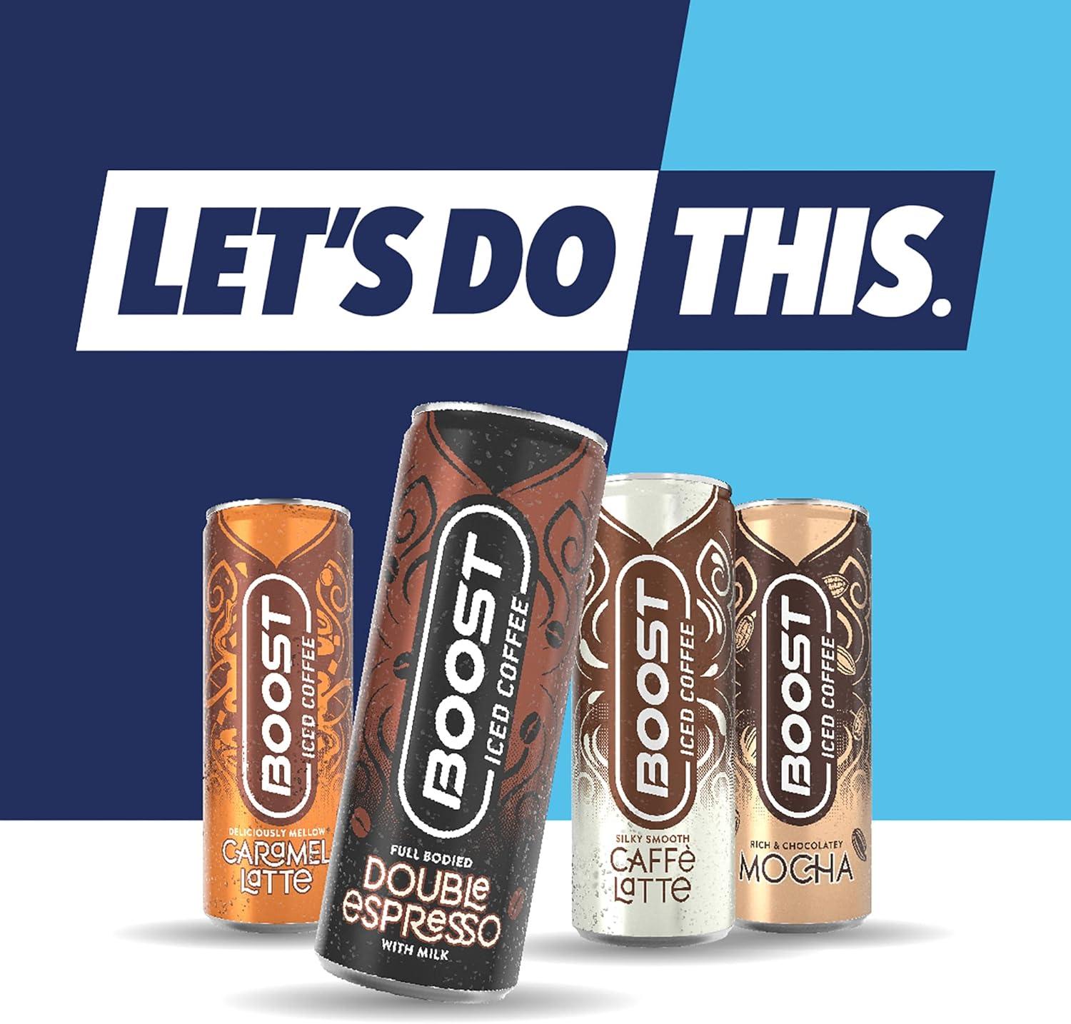 Boost Iced Coffee Double Espresso 12 x 250ml - Smooth and Mellow Cold ...