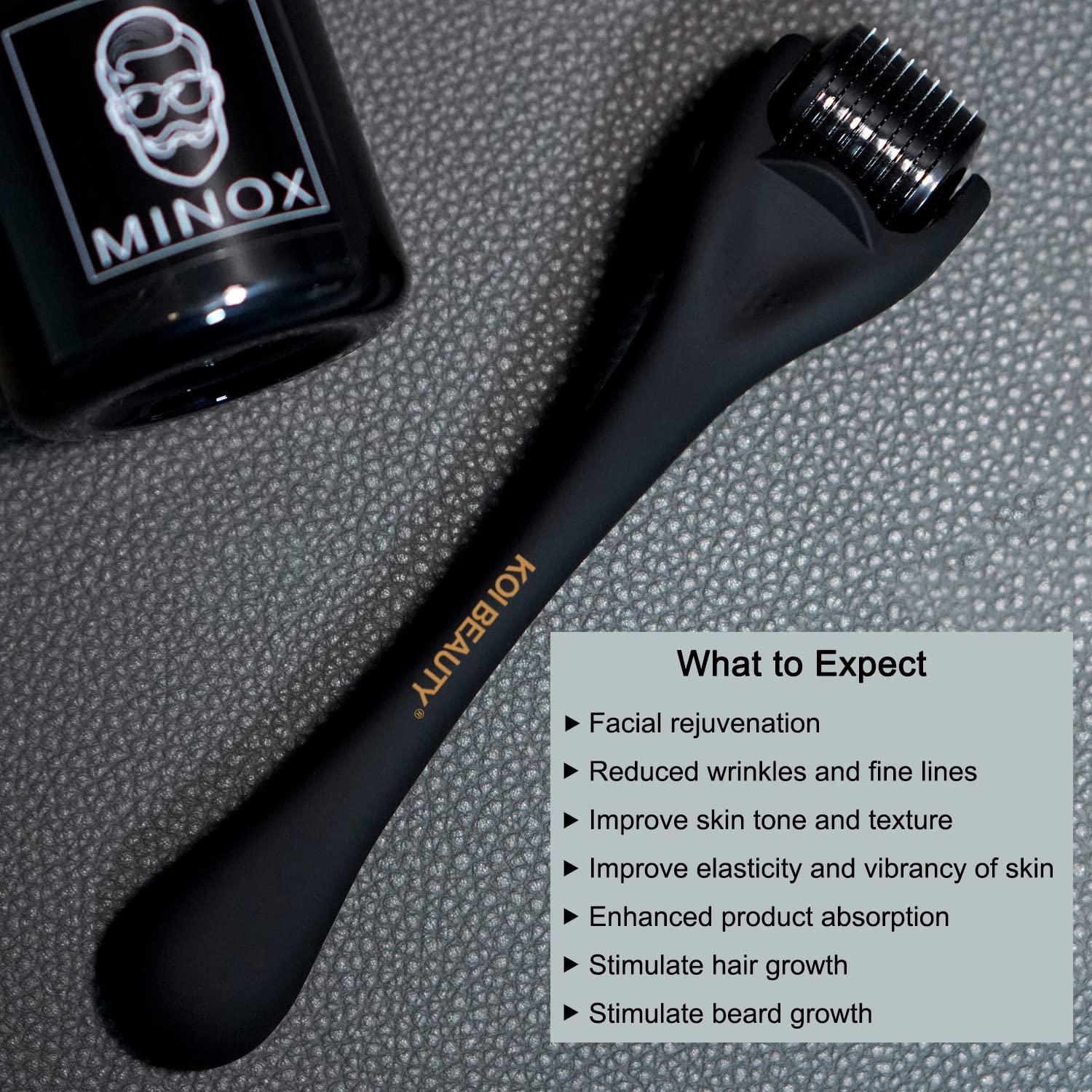 Koi Beauty Microneedling Derma Roller for Face, Hair, Beard Growth ...