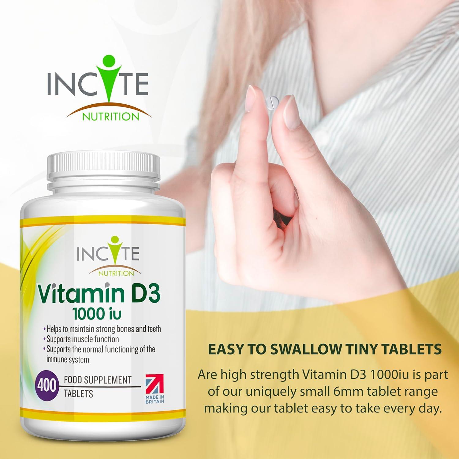 Premium Vitamin D3 1000iu Easy-Swallow Tablets - High Strength ...