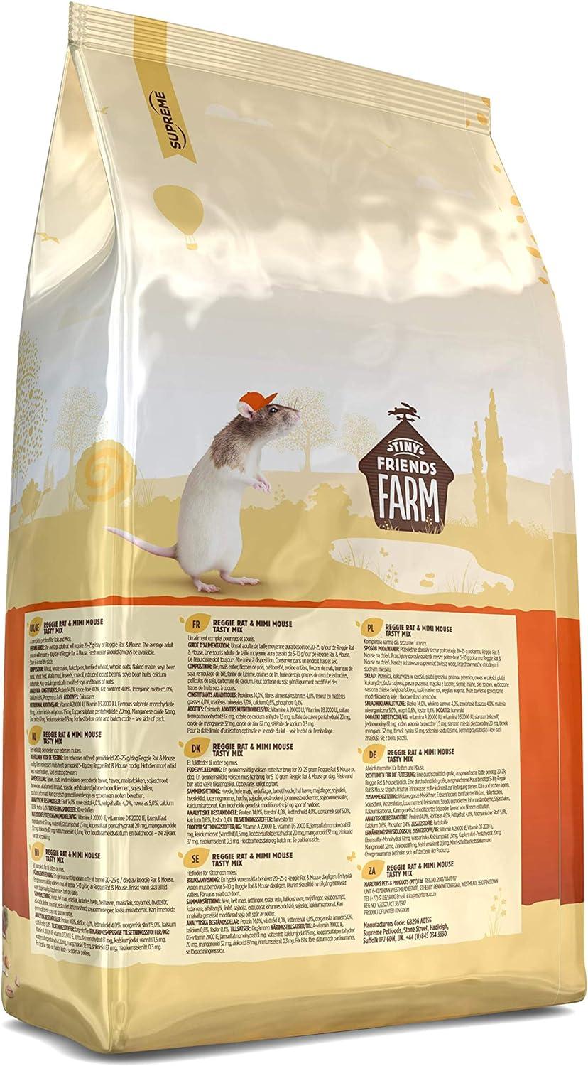 Supreme Petfoods Tiny Friends Farm Reggie Rat and Mimi Mouse Tasty Mix ...