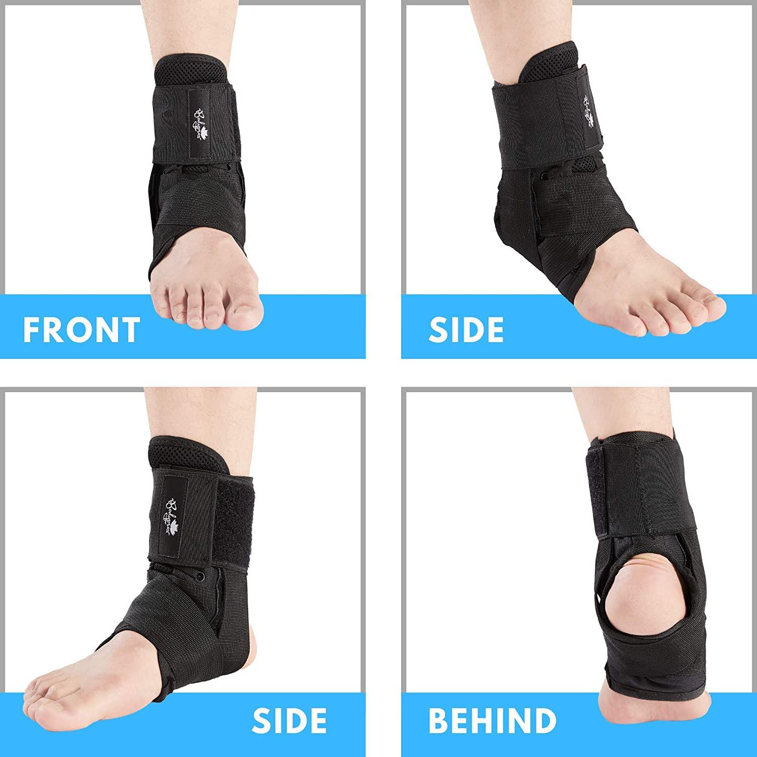 Lace Up Ankle Support Brace Stabilizer for Sprained Ankle - Small Size ...