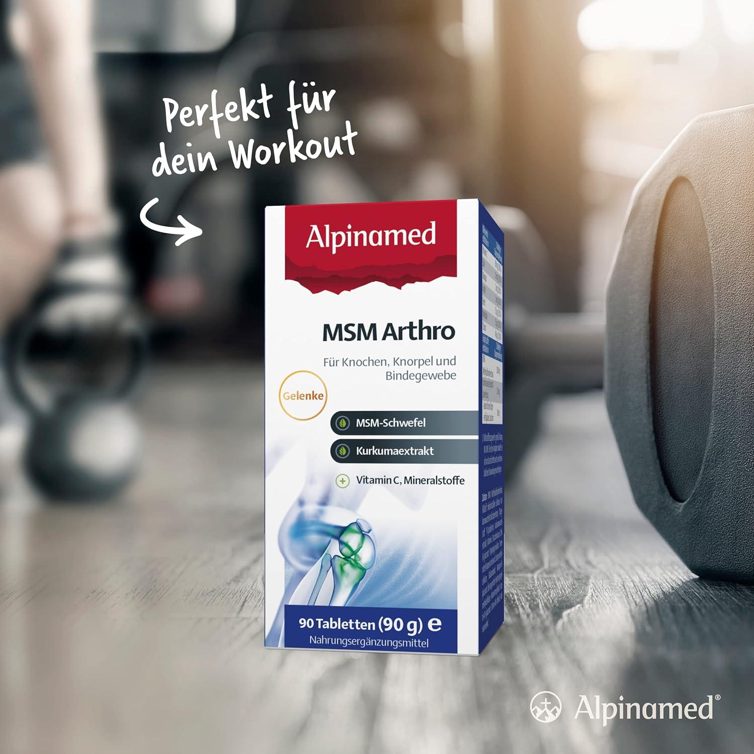 Alpinamed MSM Arthro - High-Dose MSM Sulfur 99% Pure for Joints ...