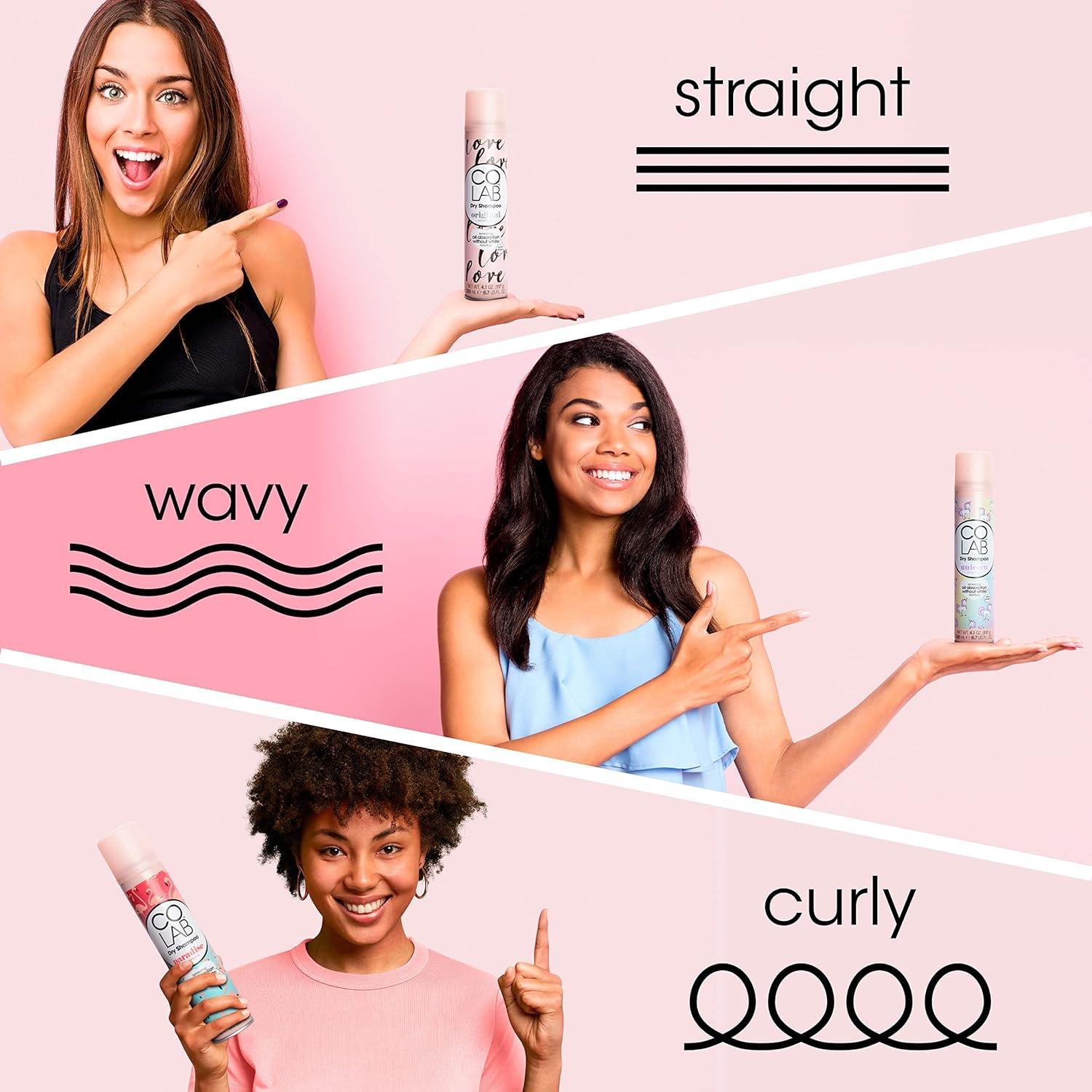 COLAB Mini Dry Shampoo Original 50ml 6 Pack - No White Residue No Fuss ...