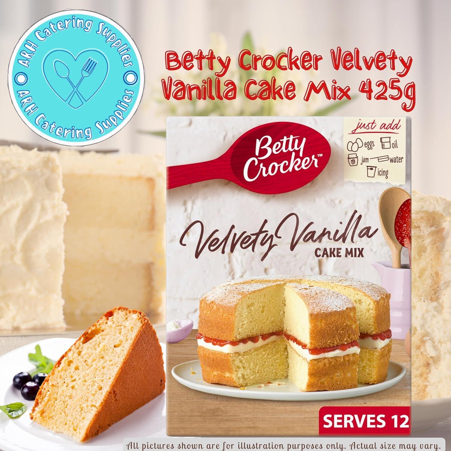 Velvety Vanilla Betty Crocker Cakes Mix 425g | Buy Now with Express ...