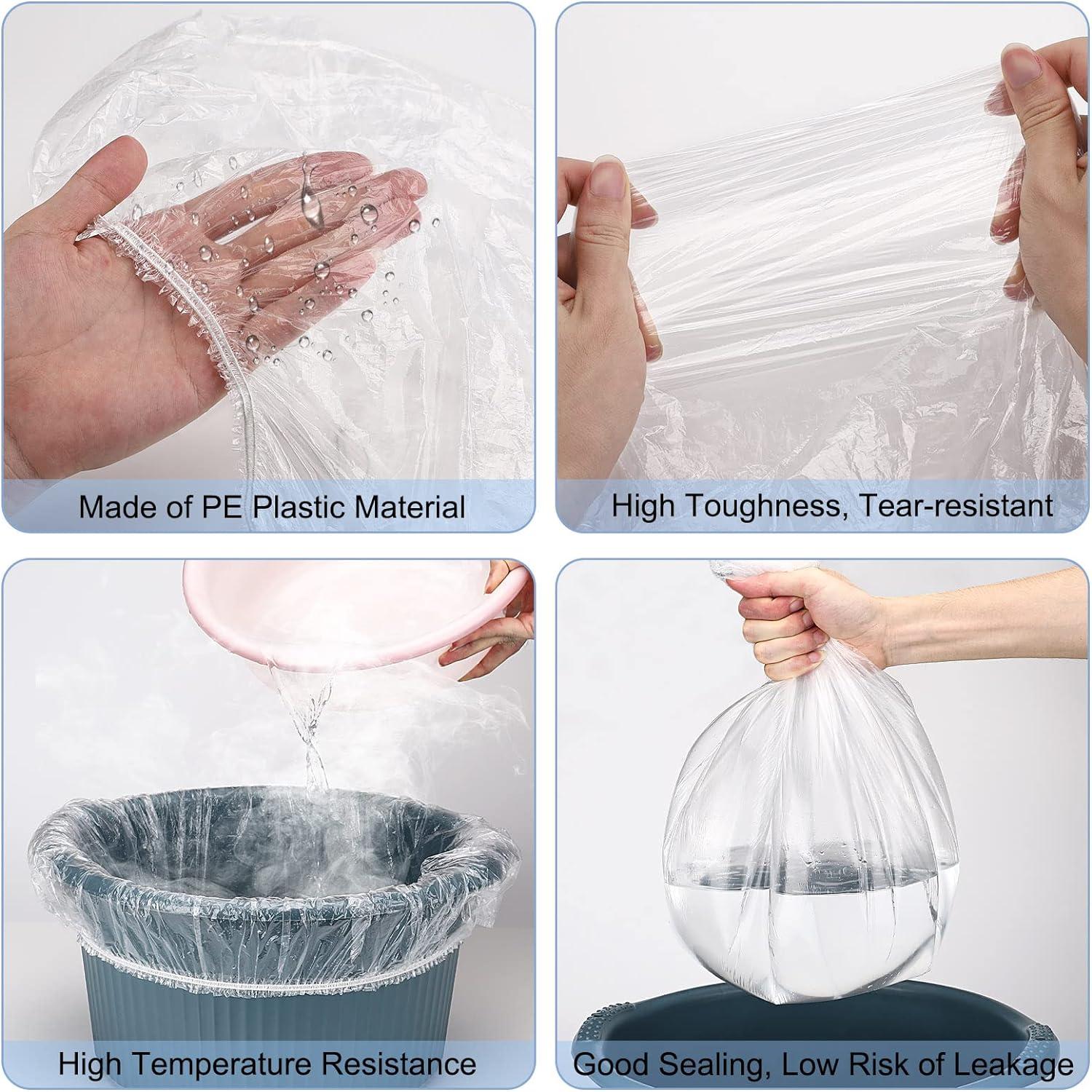 Noverlife 100PCS Disposable Pedicure Spa Liners - Clear Plastic Foot ...