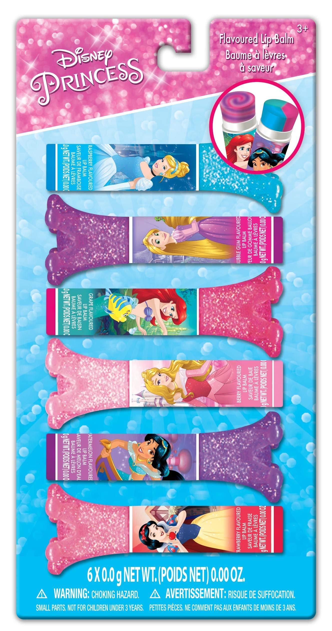 Townley Girl Disney Princess Lip Balm Swirls with Crown Caps - 6 CT ...