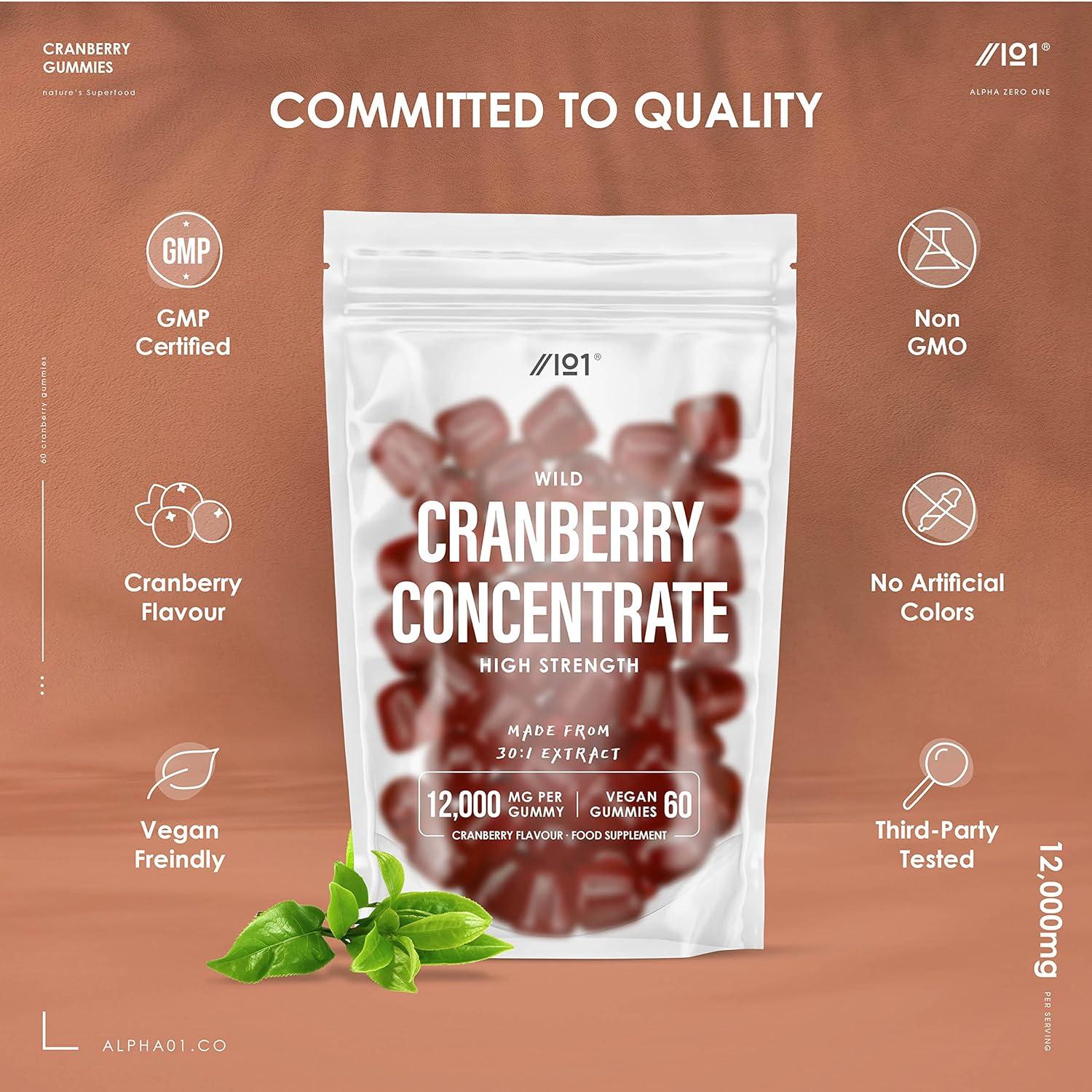 Cranberry Extract Gummies 12,000mg - Potent Tapioca Cranberry Flavour ...