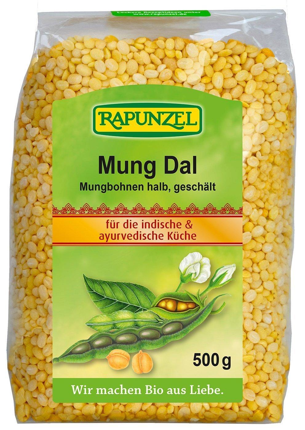Rapunzel Organic Mung Dal - Halved & Peeled Mung Beans (2 x 500g ...
