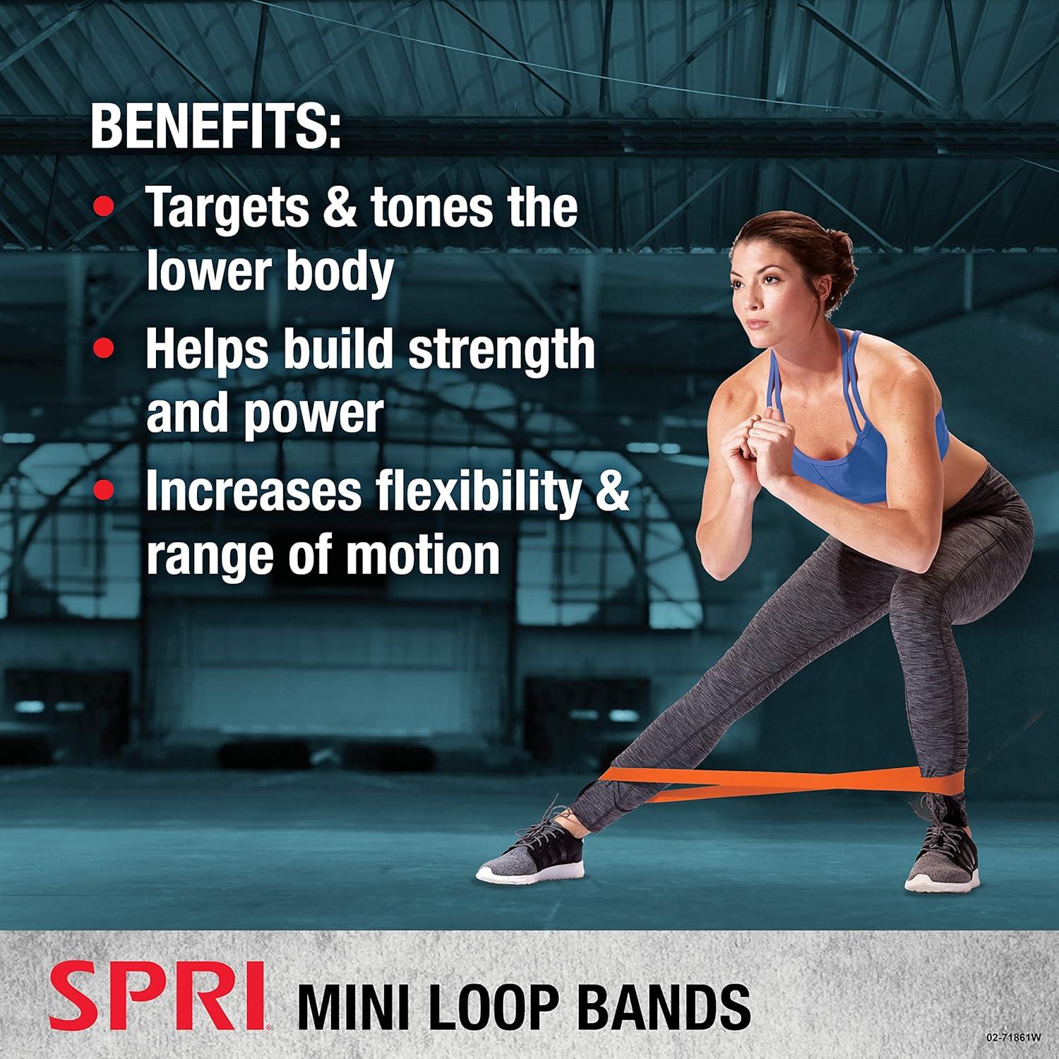 SPRI Mini Loop Bands 3-Pack | Resistance Band Set for Flexibility ...
