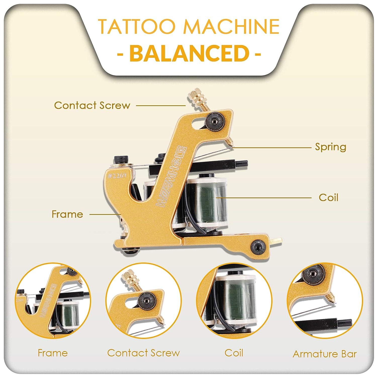 Wormhole Complete Tattoo Kit - 2 Coil Tattoo Machines, Color Immortal ...