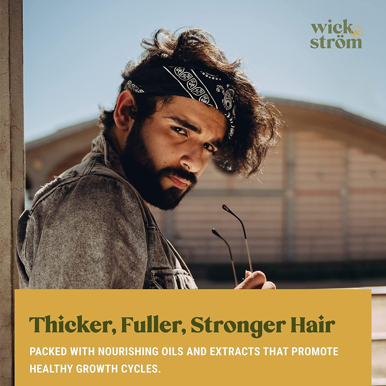 Wick and Strom Anti-Hair Loss Caffeine Conditioner - Biotin Formula for ...