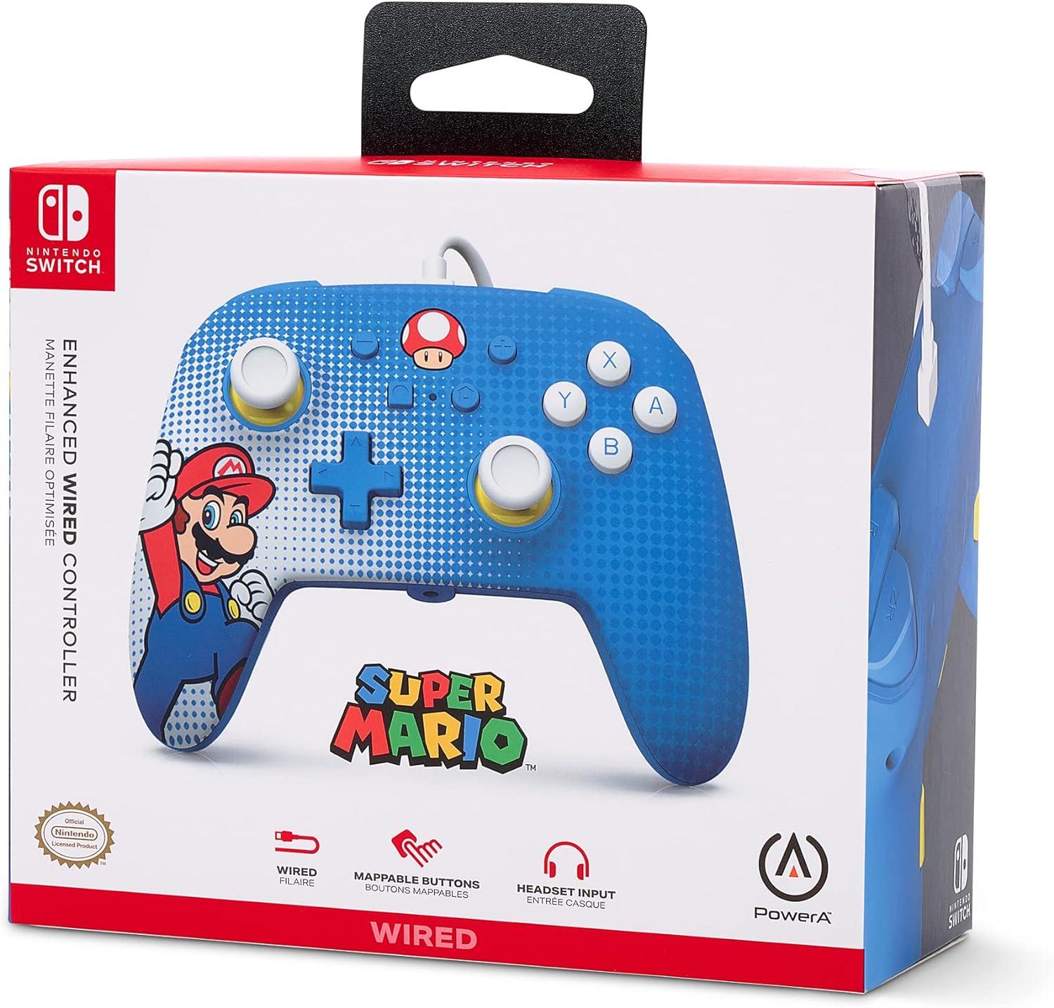 PowerA Enhanced Wired Controller for Nintendo Switch - Mario Pop Art ...