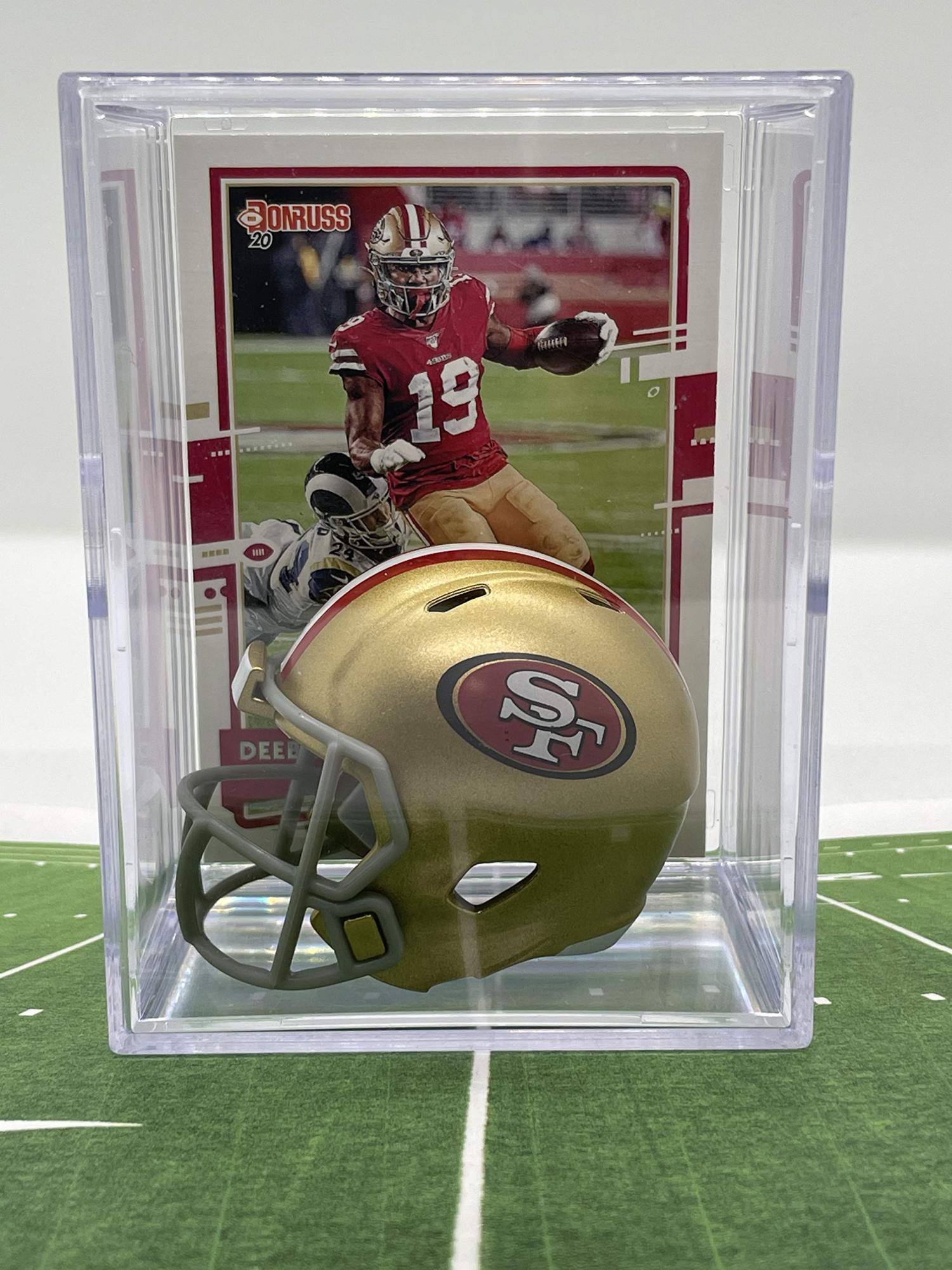 San Francisco 49ers NFL Helmet Shadowbox with Deebo Samuel Card | Buy ...