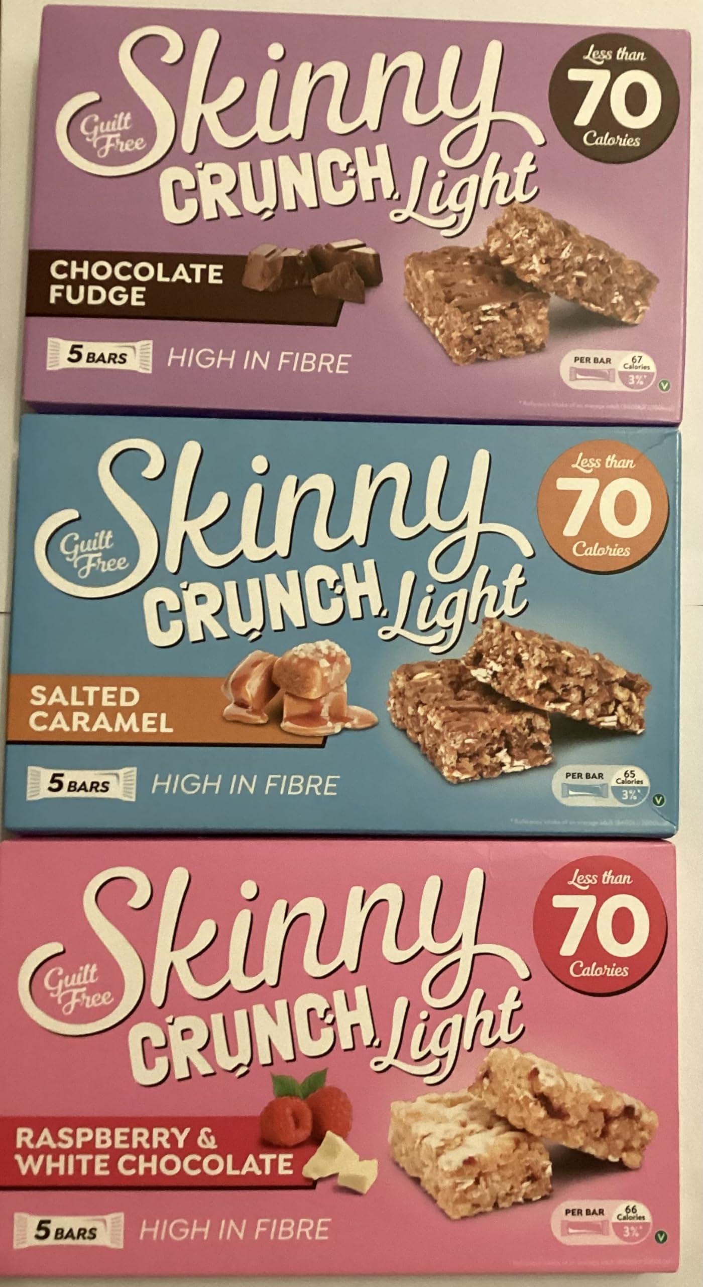 Skinny Bars Variety Bundle - Delicious & Healthy Snack Bars for On-the ...