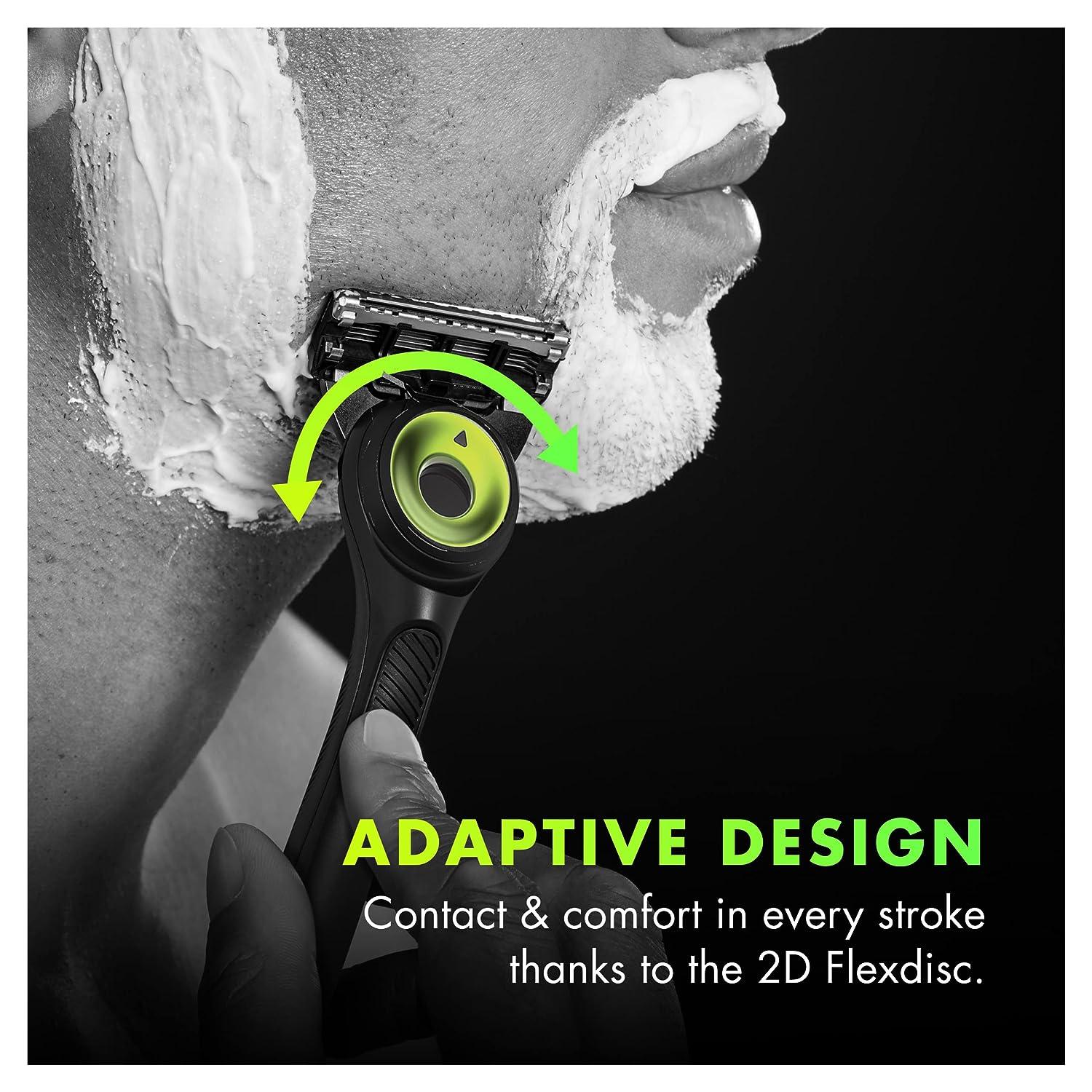 GilletteLabs Exfoliating Bar Razor for Men Neon Edition - 1 Handle + 1 ...