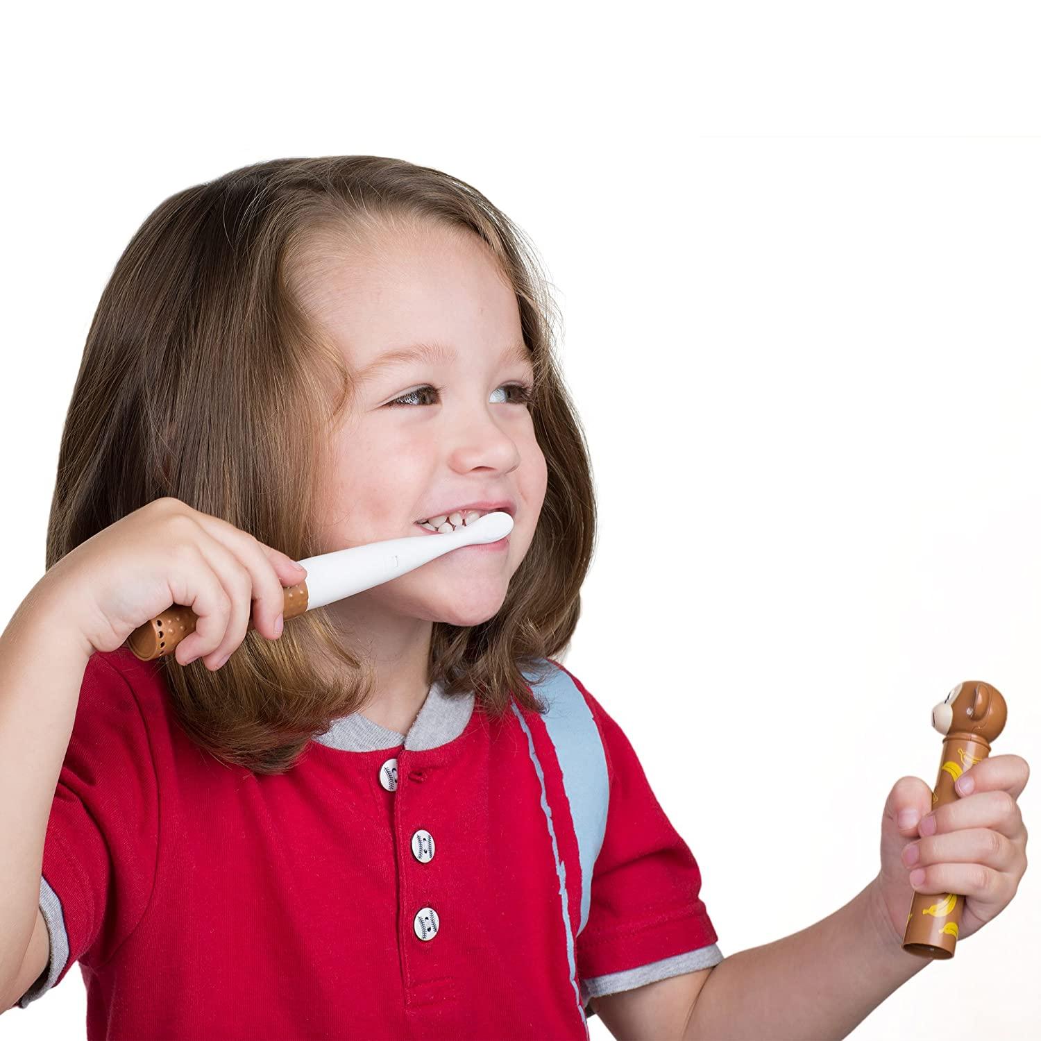 Nuby Electric Toothbrush - Monkey Character | Kids Battery Operated ...