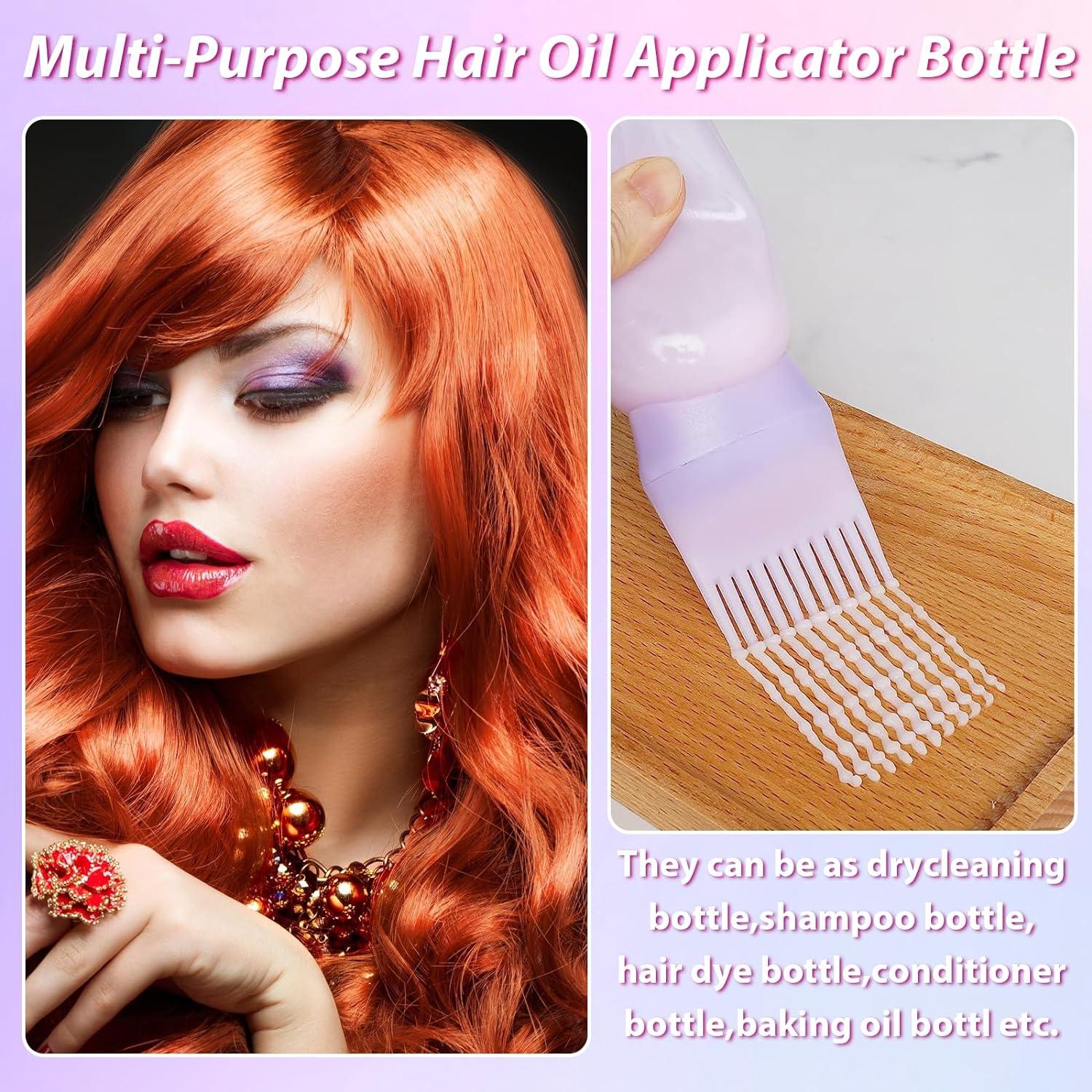 3Pcs Root Comb & Hair Dye Applicator Bottle Set | No Leakage Hair Tools ...