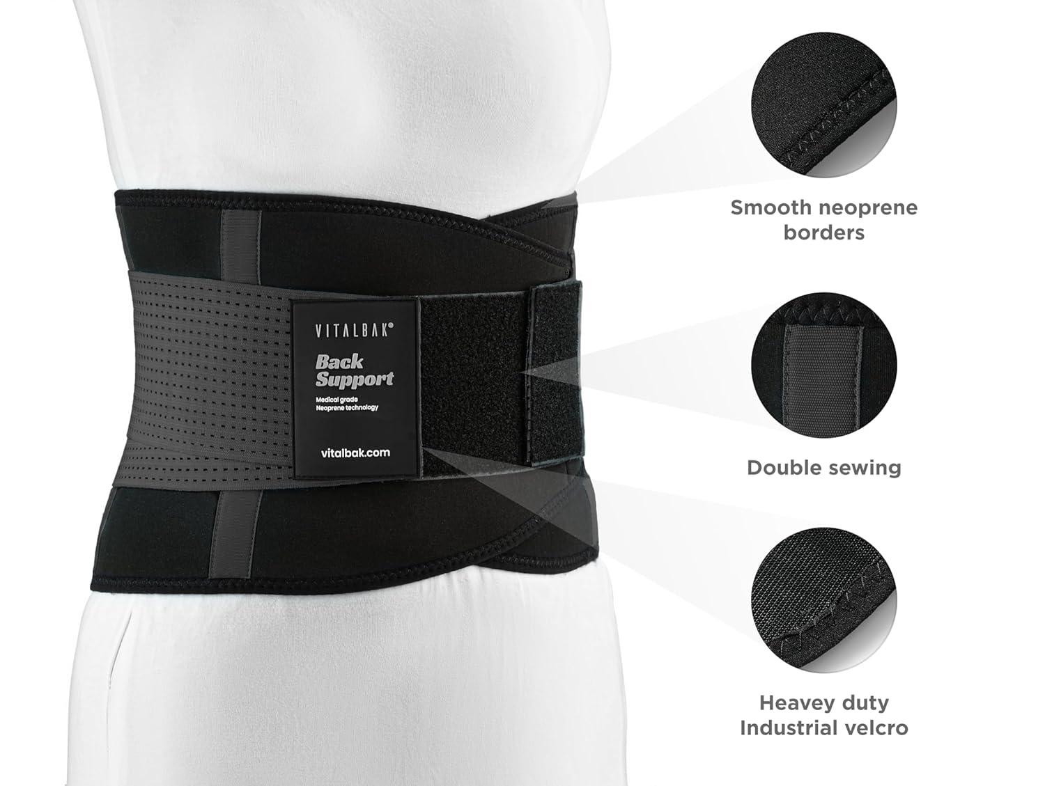 Vitalbak Back Bandage for Men & Women | Lumbar Support Pain Relief ...