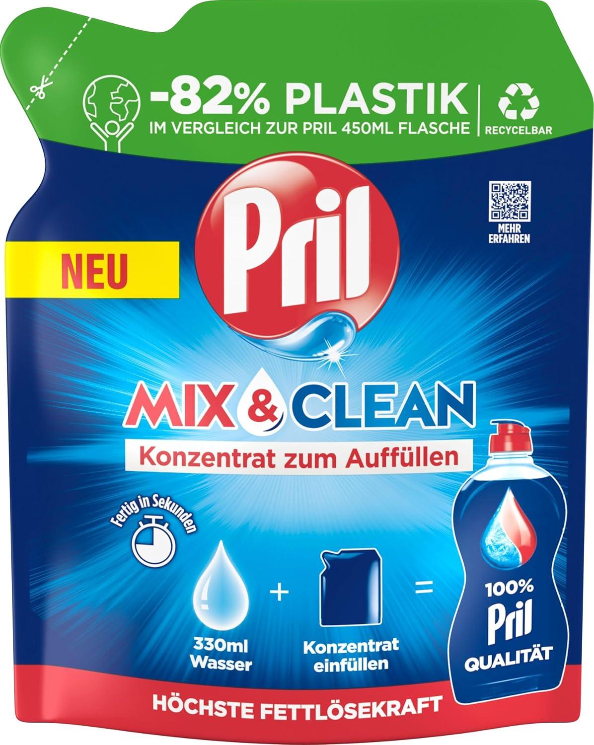 Pril Mix & Clean Concentrate Hand Dishwashing Detergent 12x120ml | 82% ...