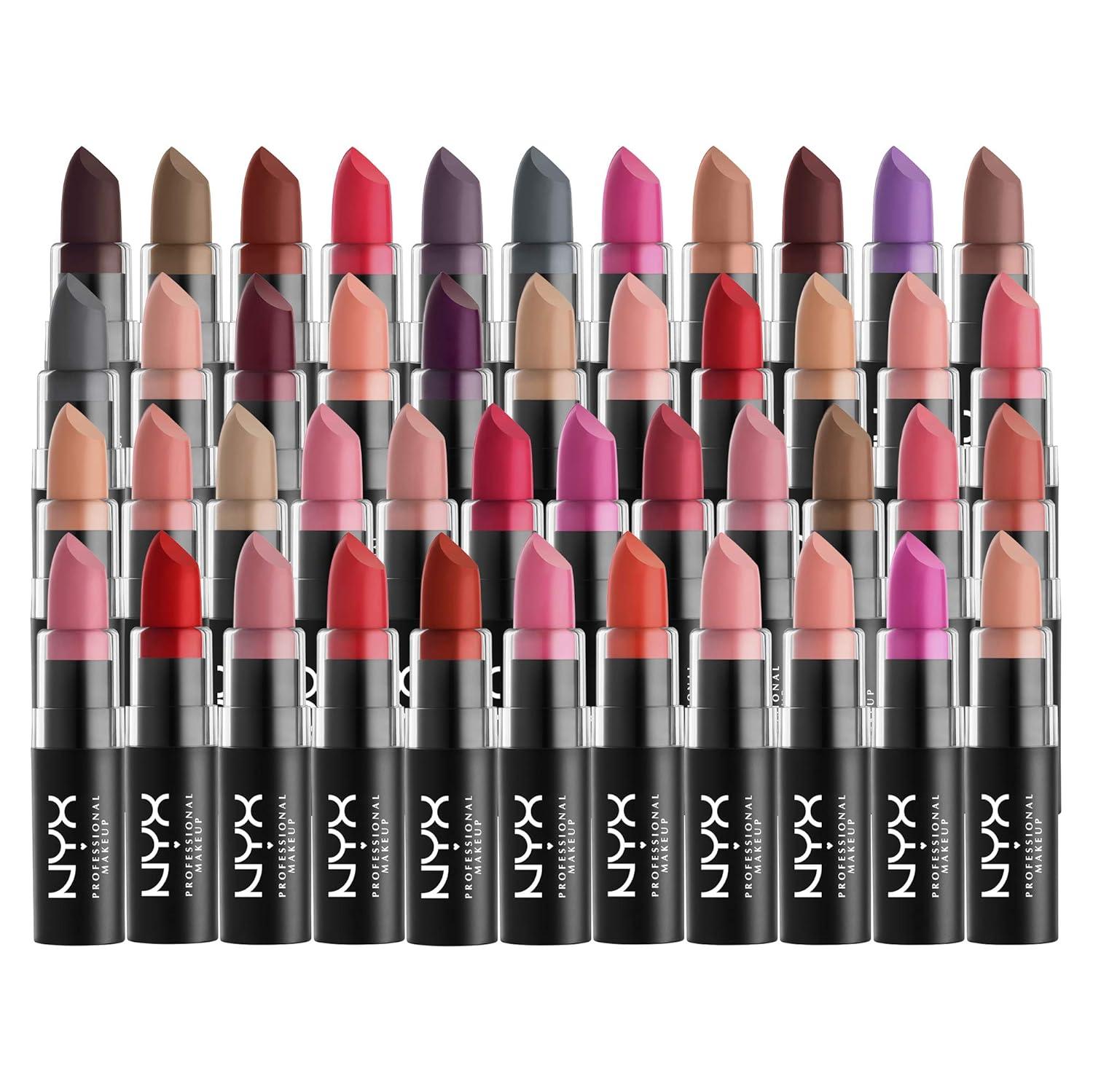 NYX Matte Lipstick in Minx (Gray Taupe) 1 Count - Long Lasting Lip ...