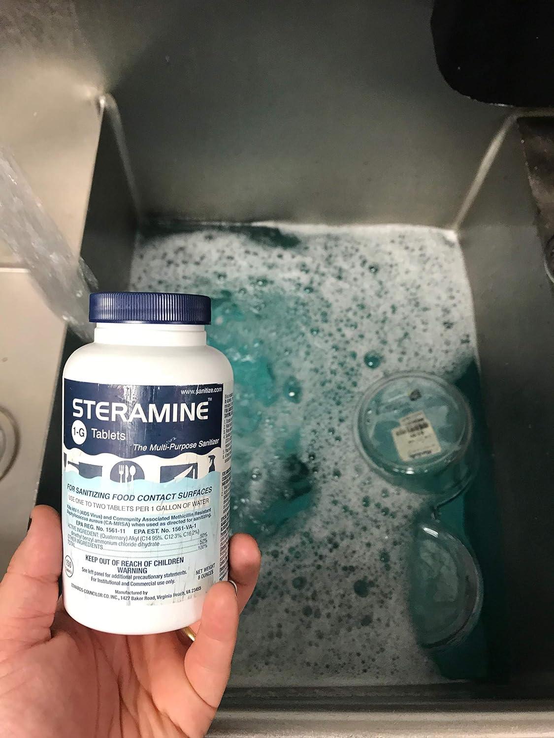 FryOilSaver Co. Sanitizing Kit Steramine Sanitizing Tablets and QT-10 ...