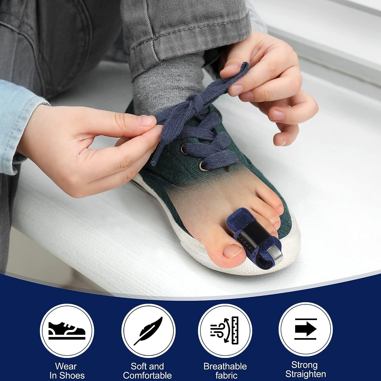 Ajoysoul Toe Splint: 1 Pair Toe Straightener for Bent, Hammer, Crooked ...
