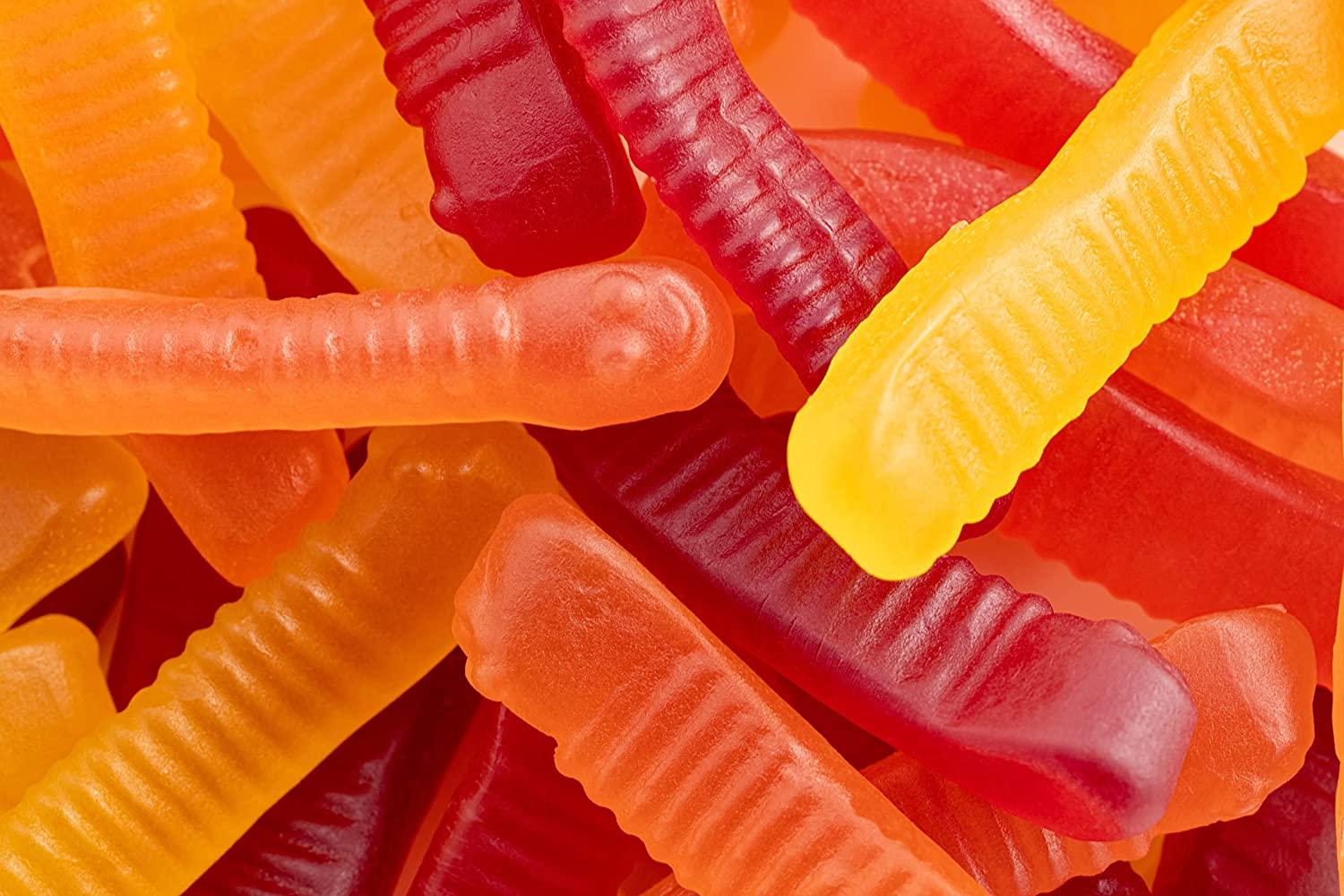 Surf Sweets Gummy Worms - Organic, Gluten-Free, Nut-Free, Vegetarian, 2 ...